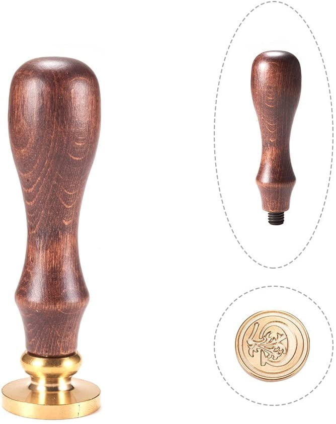 Wax Seal Stamp Vintage Retro Brass Head Wooden Handle Alphabet Letter C ...