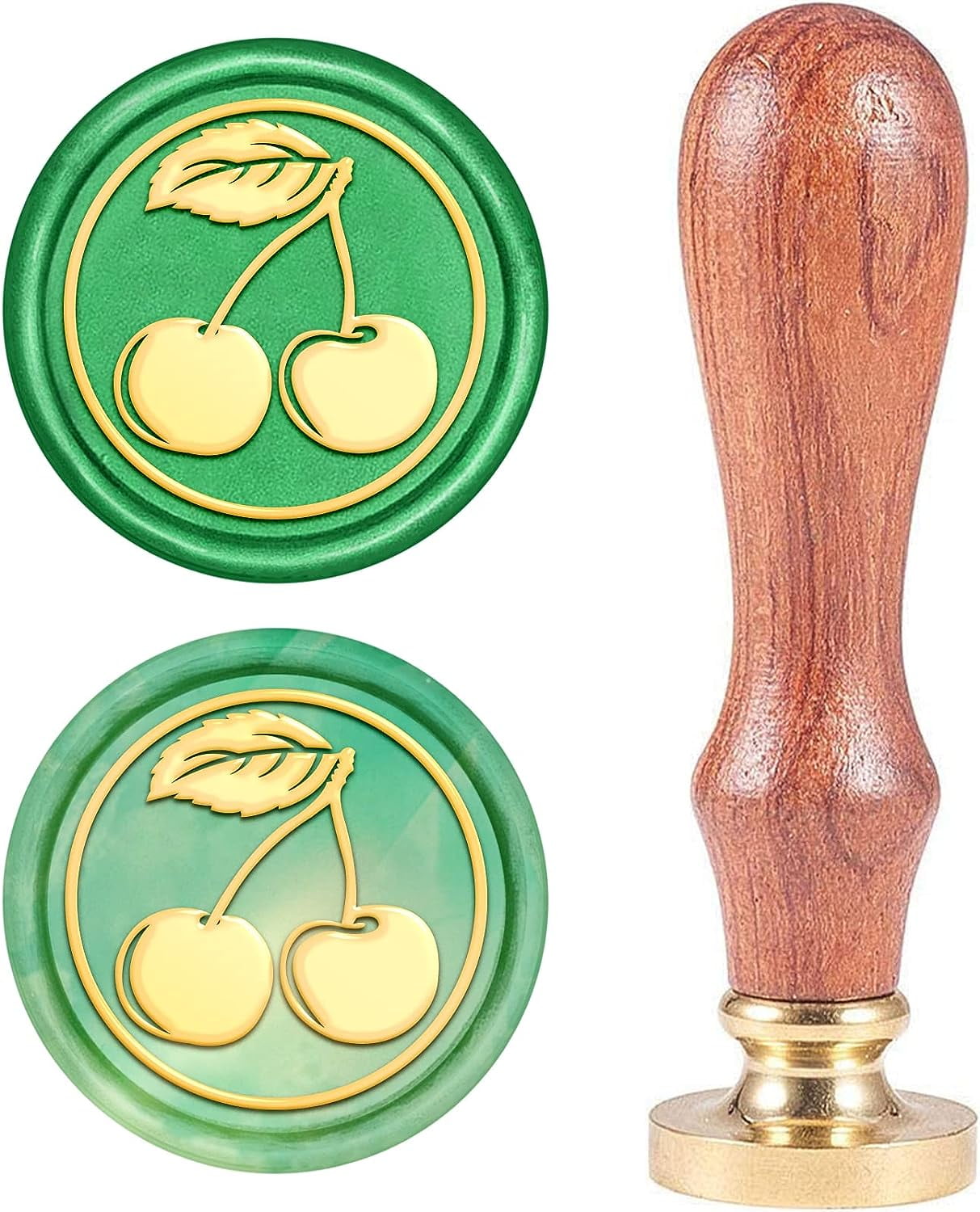 Wax Seal Stamp Vintage Wax Sealing Stamps Cherry Retro Wood Stamp ...