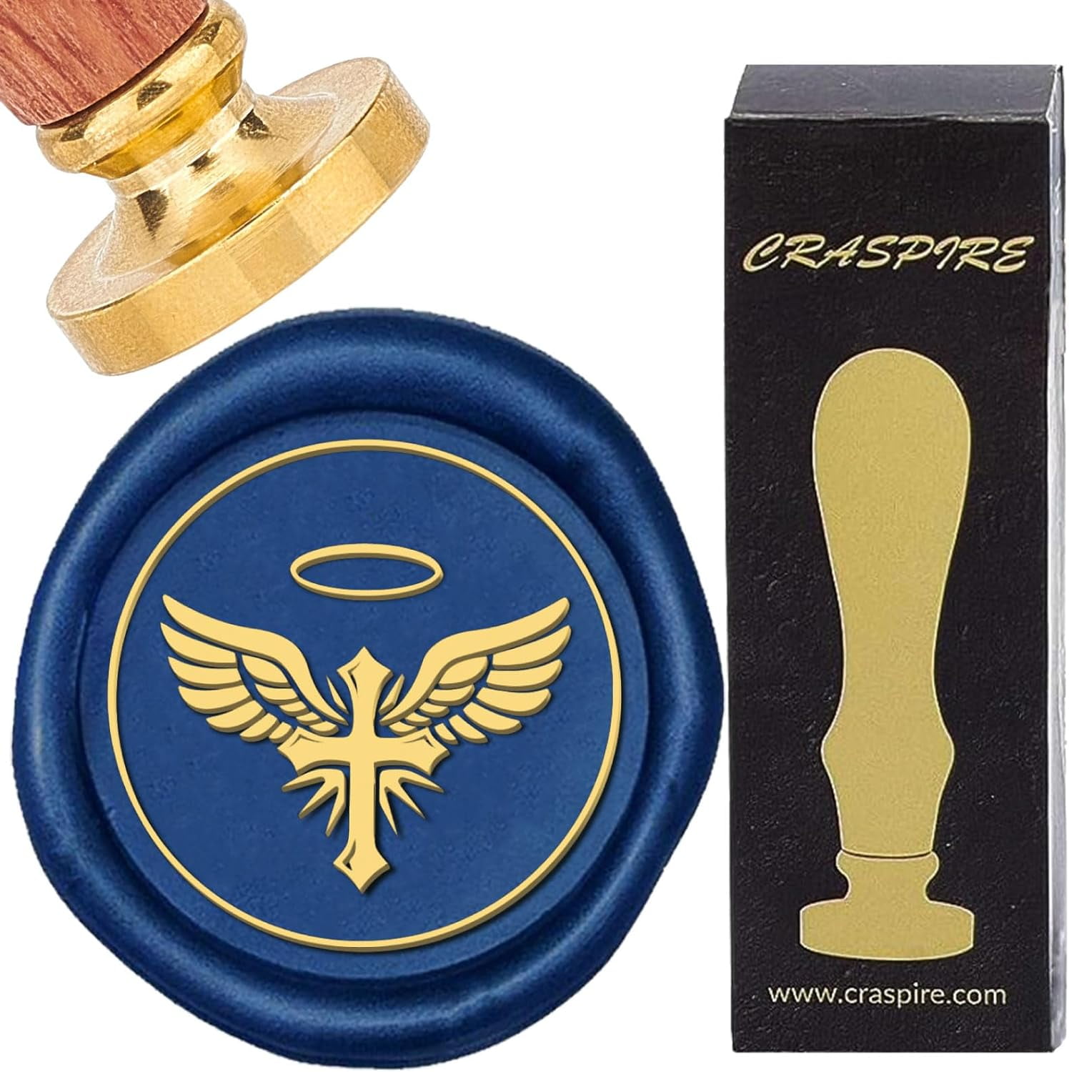 Wax Seal Stamps Angel's Wings Vintage Removable Brass Sealing Stamp ...