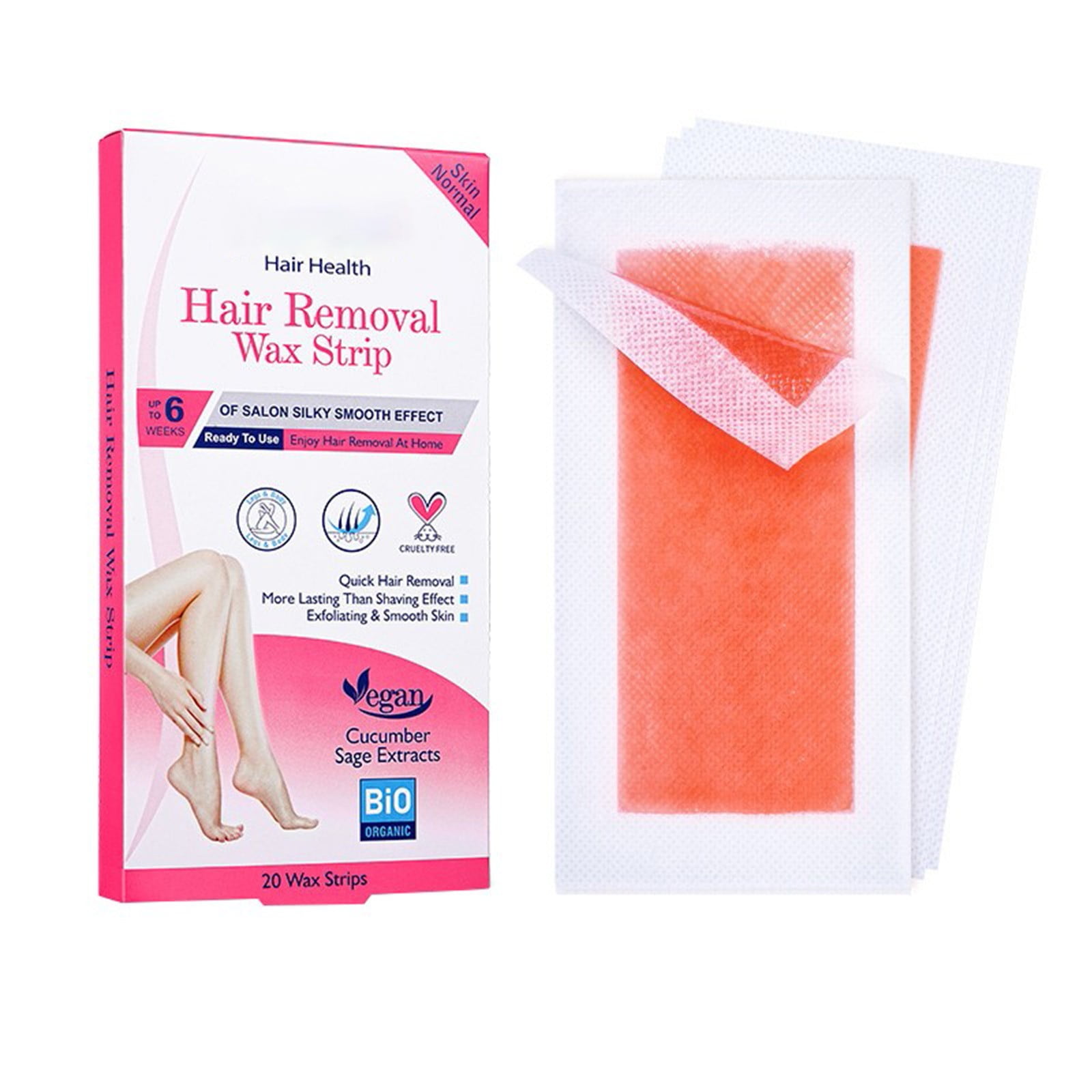 Wax Strips-20 Strips for Hair Remover, Waxing Strips for Women ...