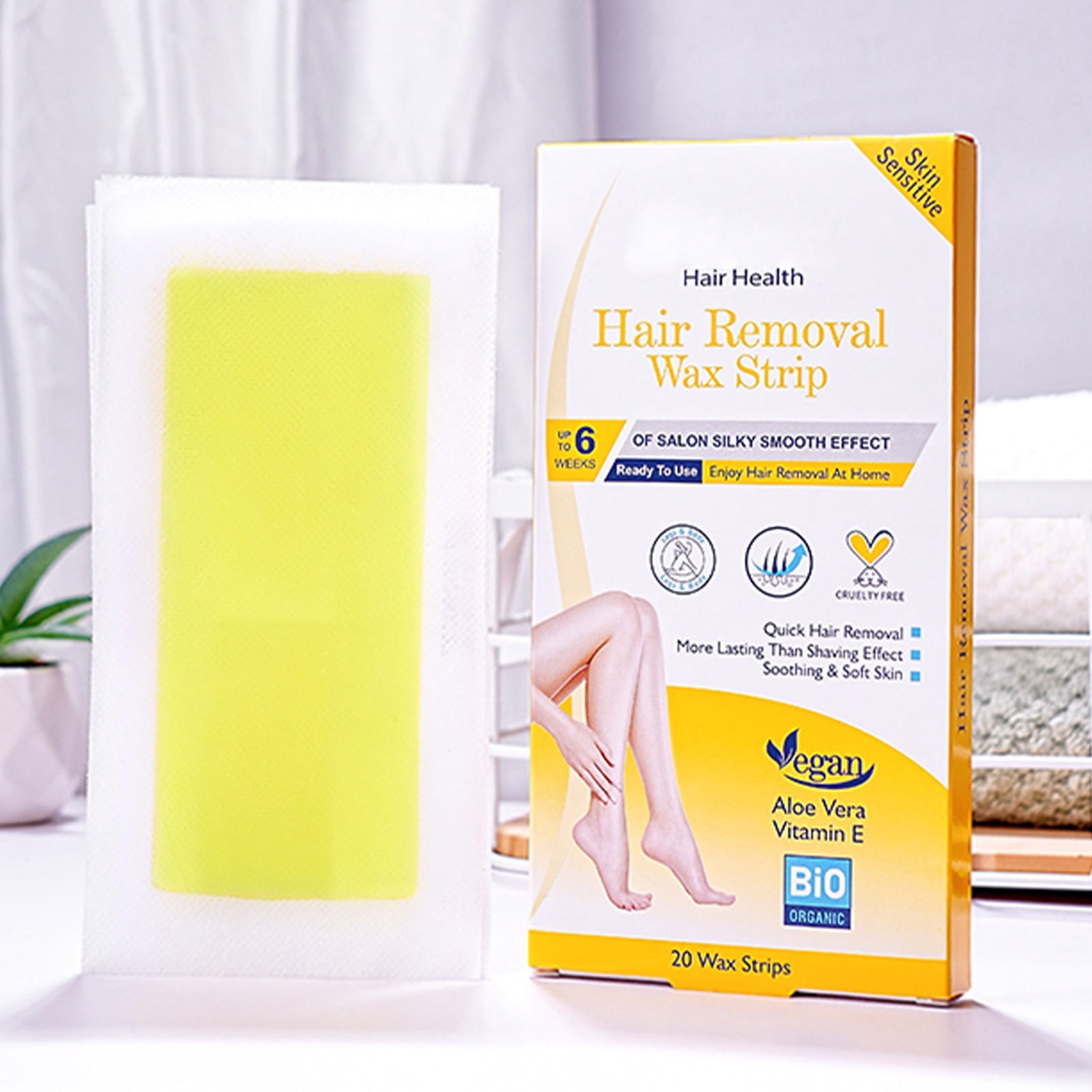Wax Strips For Hair Removal, Waxing Kit for Women & Wax Strips for Face ...