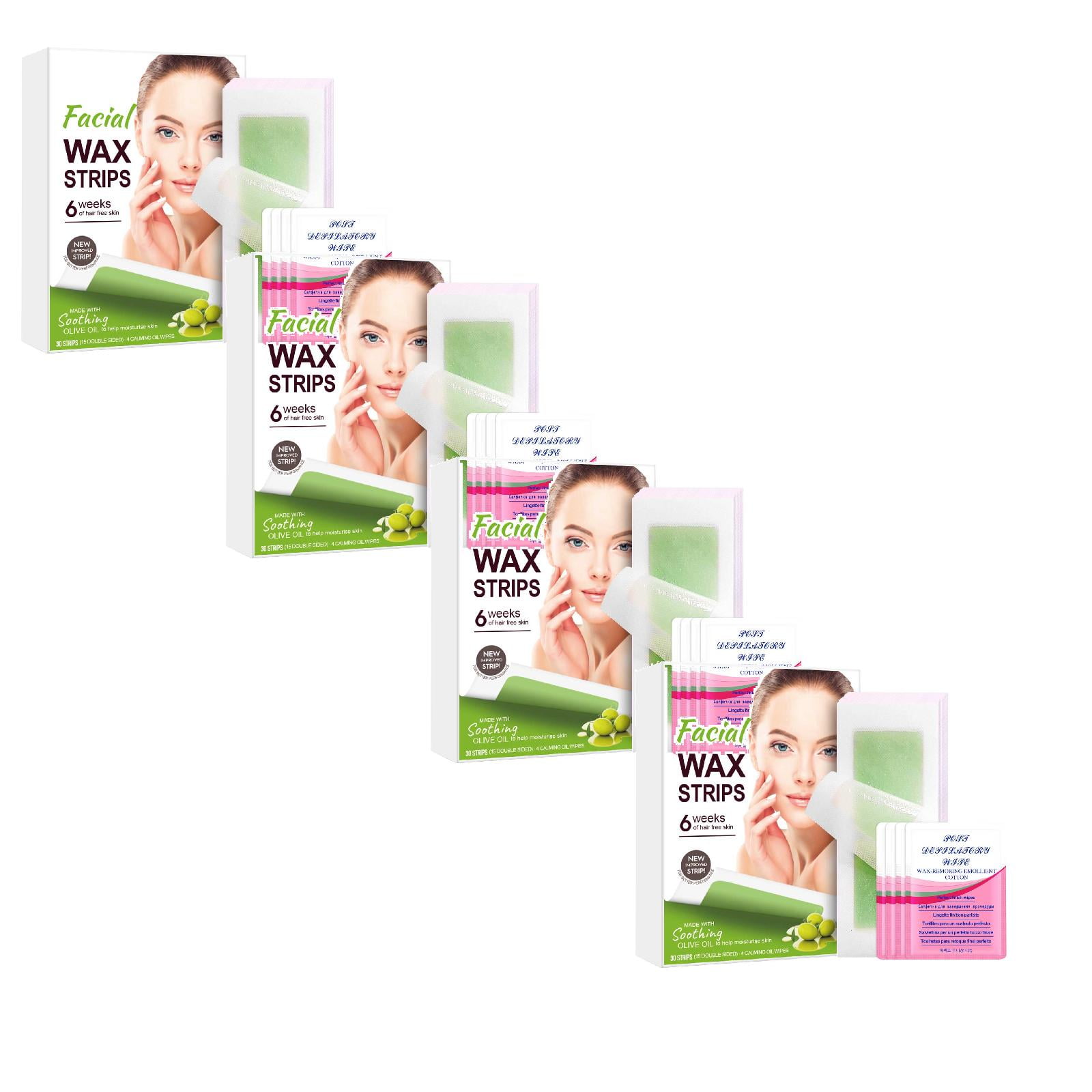 Wax Strips for Hair Removal - Body Hair Removal Bikini - Facial Hair ...