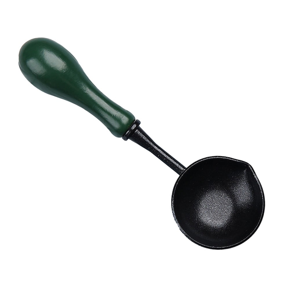 Wax seal spoon retro frosted non-stick spoon fire paint wax particles ...