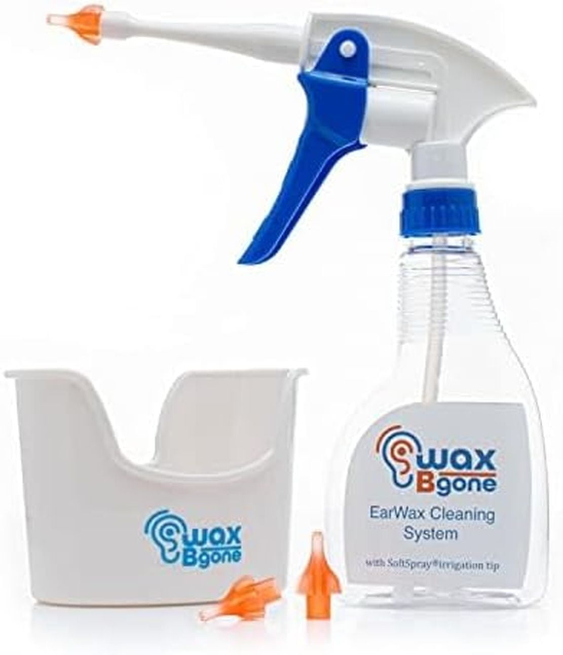 WaxBgone Ear Wax Removal SoftSpray Ear Irrigation Flushing System with ...