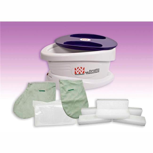 WaxWel Paraffin Bath with 6 lbs Lavender Paraffin & 100 Liners, 1 Mitt ...