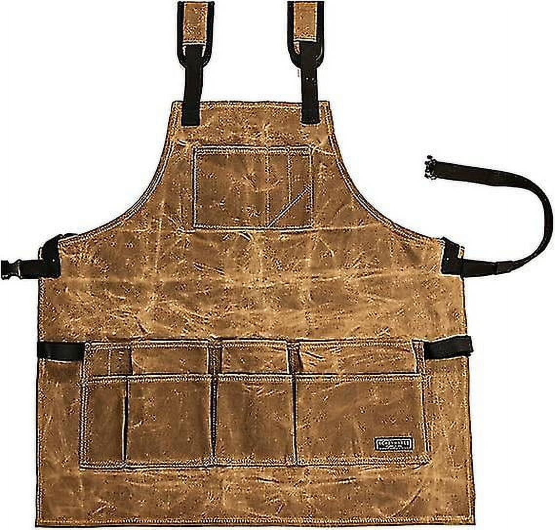 Waxed Canvas Tool Apron, Carpenter Aprons, Woodworking Aprons - Walmart.com