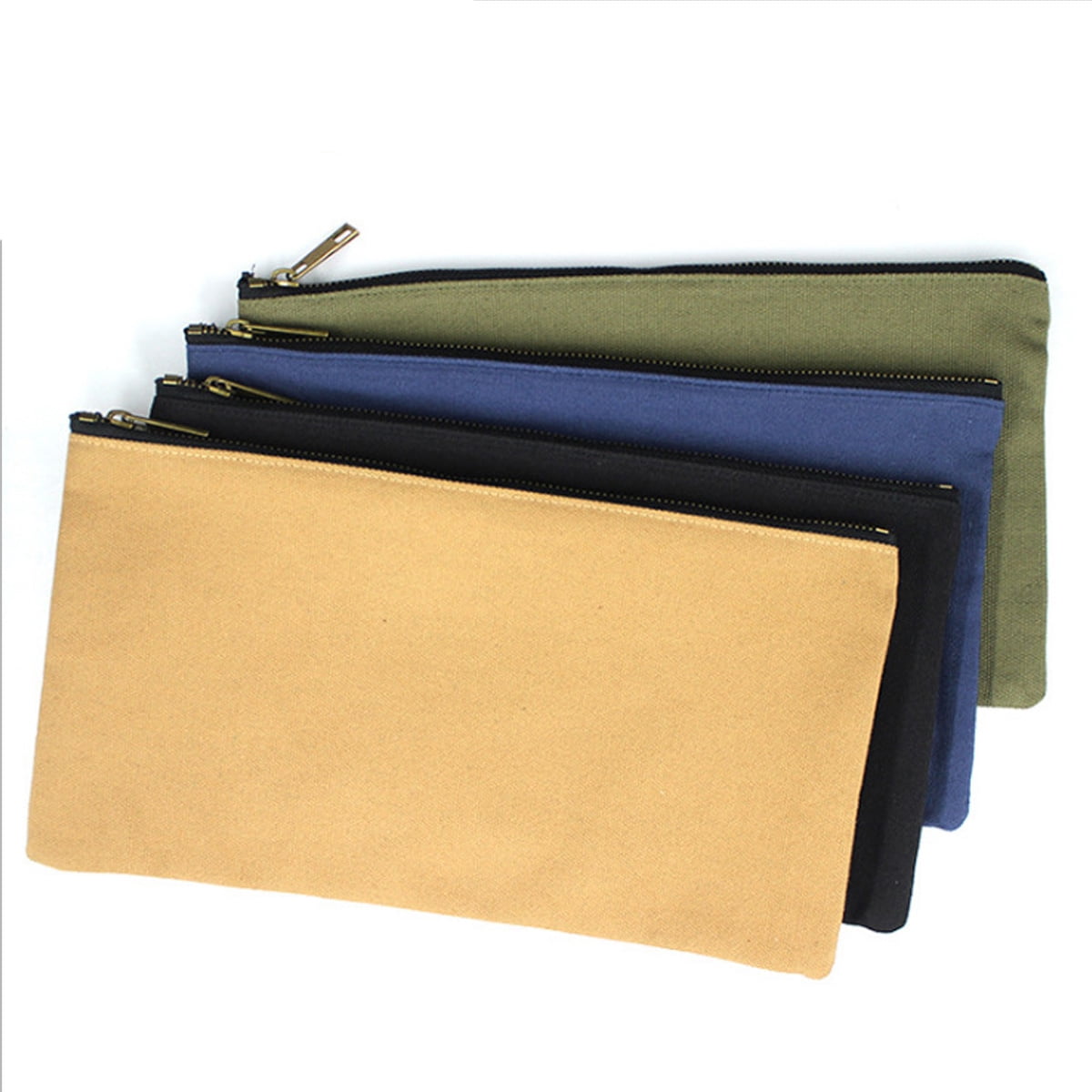 Waxed Canvas Tool Bags, Smooth Brass Zipper For Seamless Access, Heavy ...