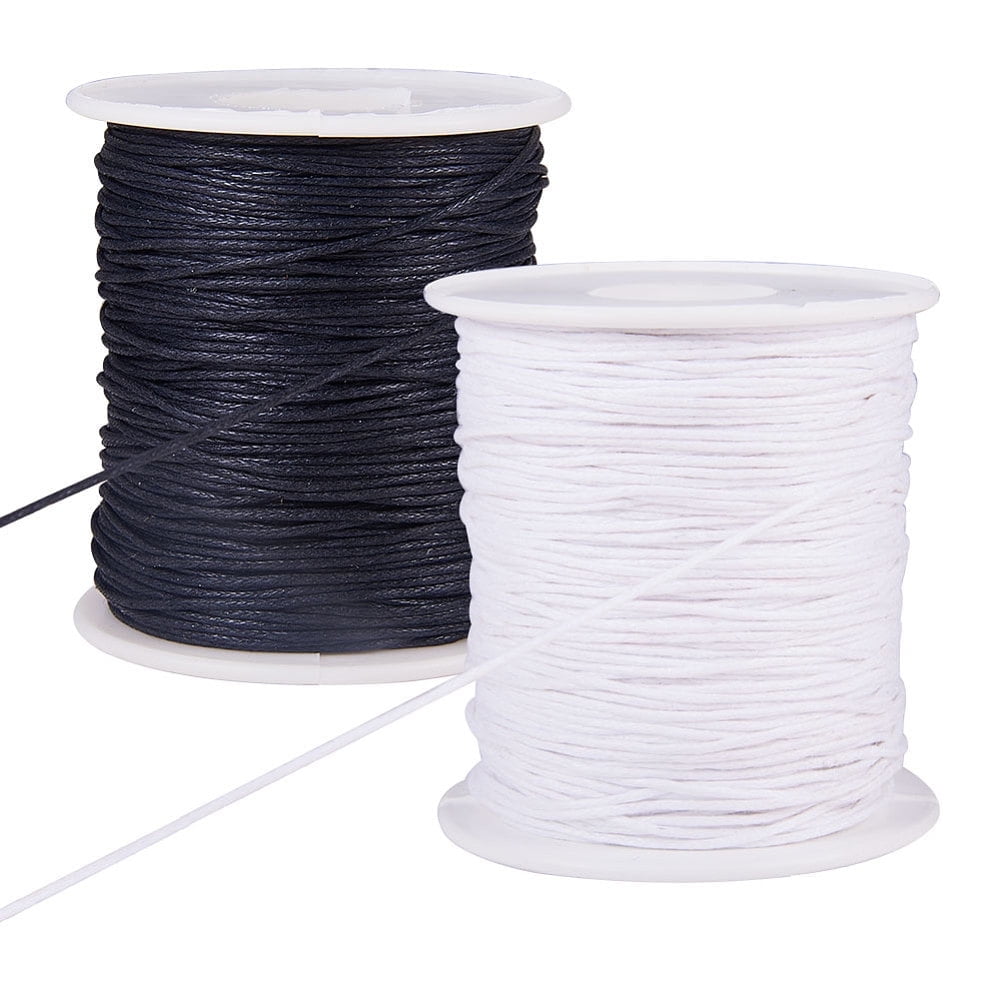 Waxed Cotton Thread Cords Mixed Color 1mm about 100yards/roll - Walmart.com