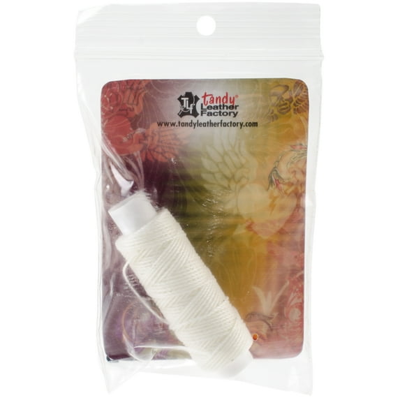 Waxed Nylon Thread 25ydNatural - Walmart.com