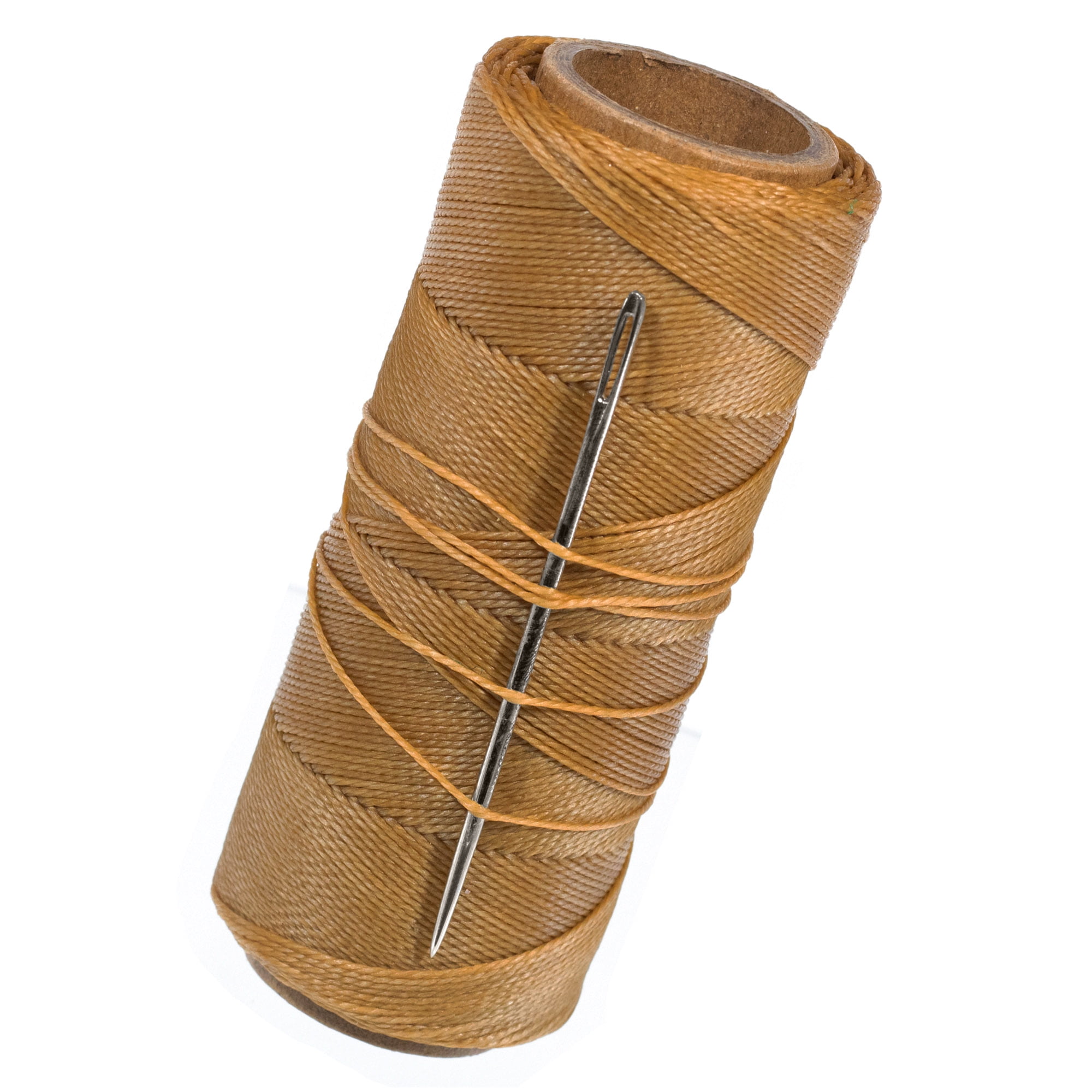 Waxed Polyester Sail Twine with Stitching Needle - 270 Foot Spool - 2 ...