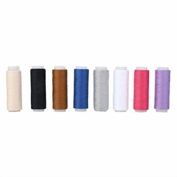 Waxed Thread,24 Colors Flat Waxed Thread Cord Cloth String Spool for ...