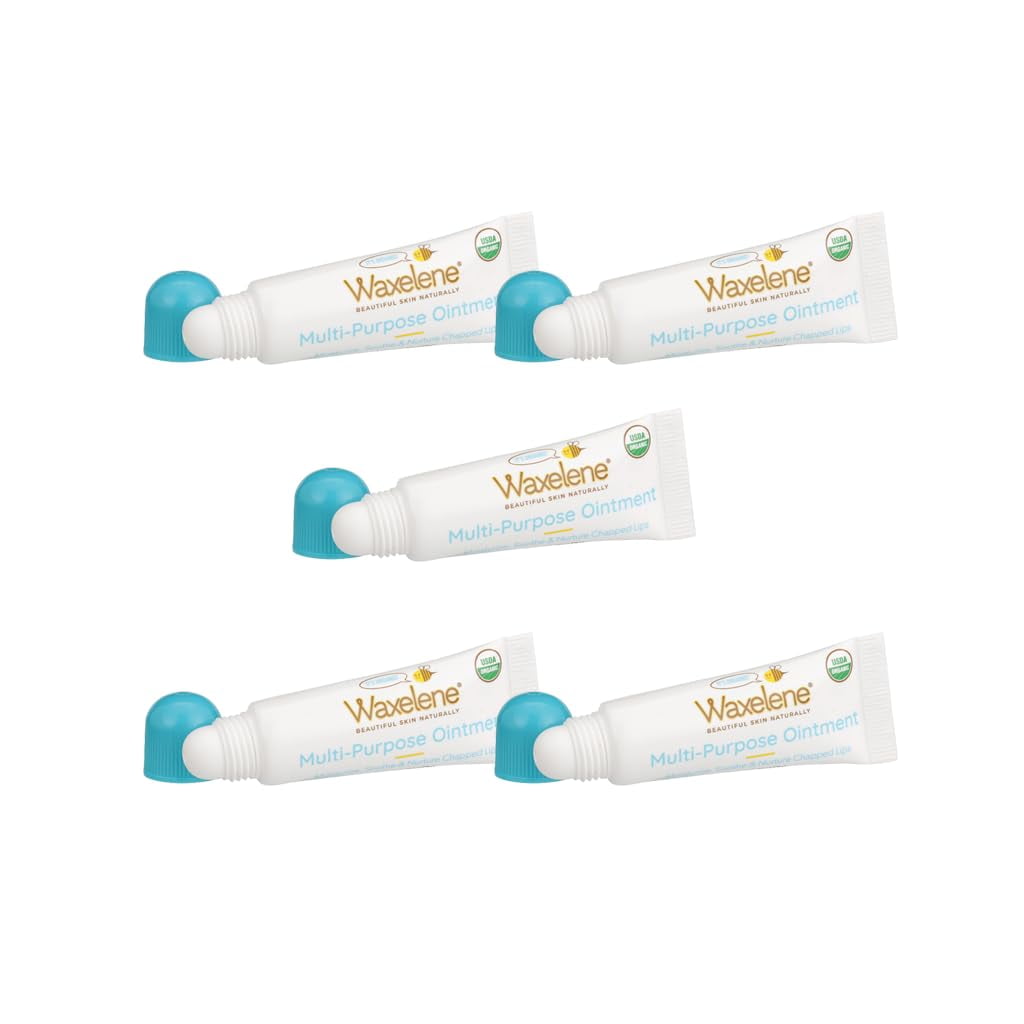 Waxelene Original Organic Multipurpose Ointment Lip Tube Pack of 5 ...