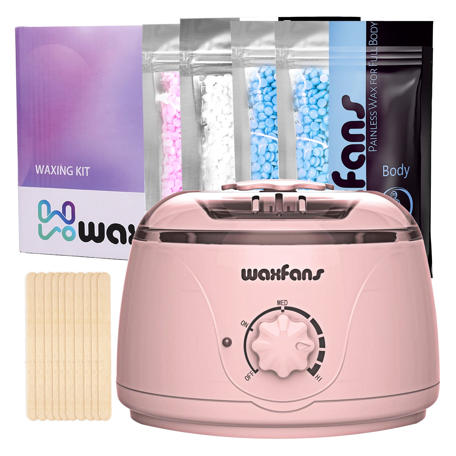 Waxfans Waxing Kit,Wax Warmer for Hair Removal,Easy to Use Wax Kit,Wax ...