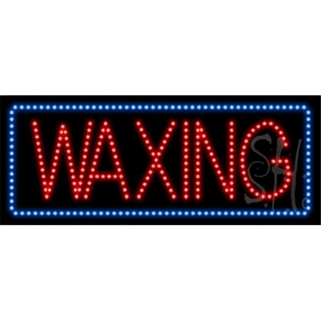 Waxing Animated LED Sign, 13 x 32 x 1 in. - Walmart.com