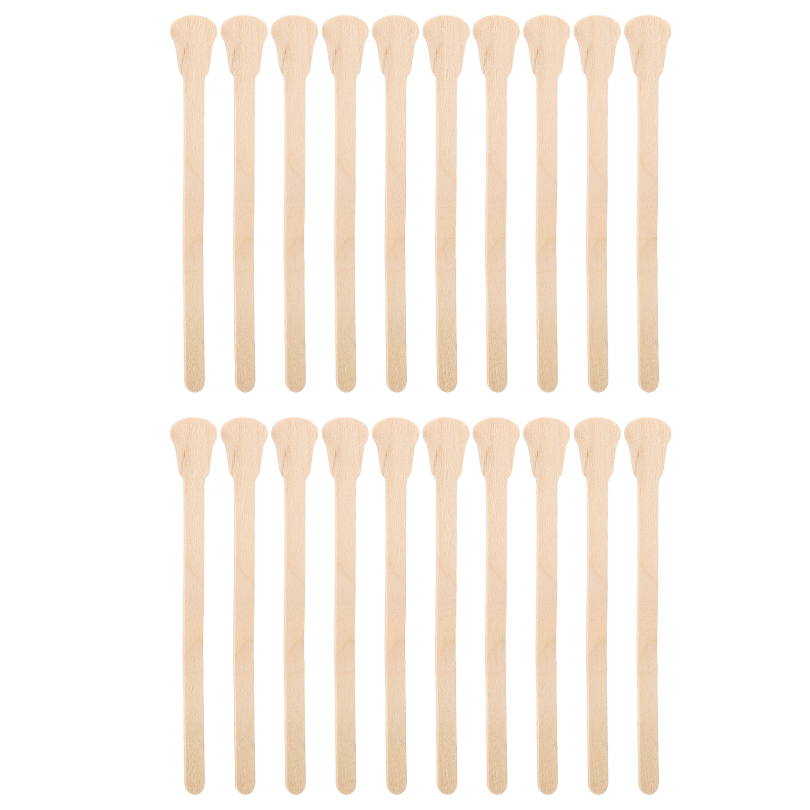 Waxing Applicator Sticks, Wooden Wax Sticks 20pcs For Hair Eyebrow Nose ...