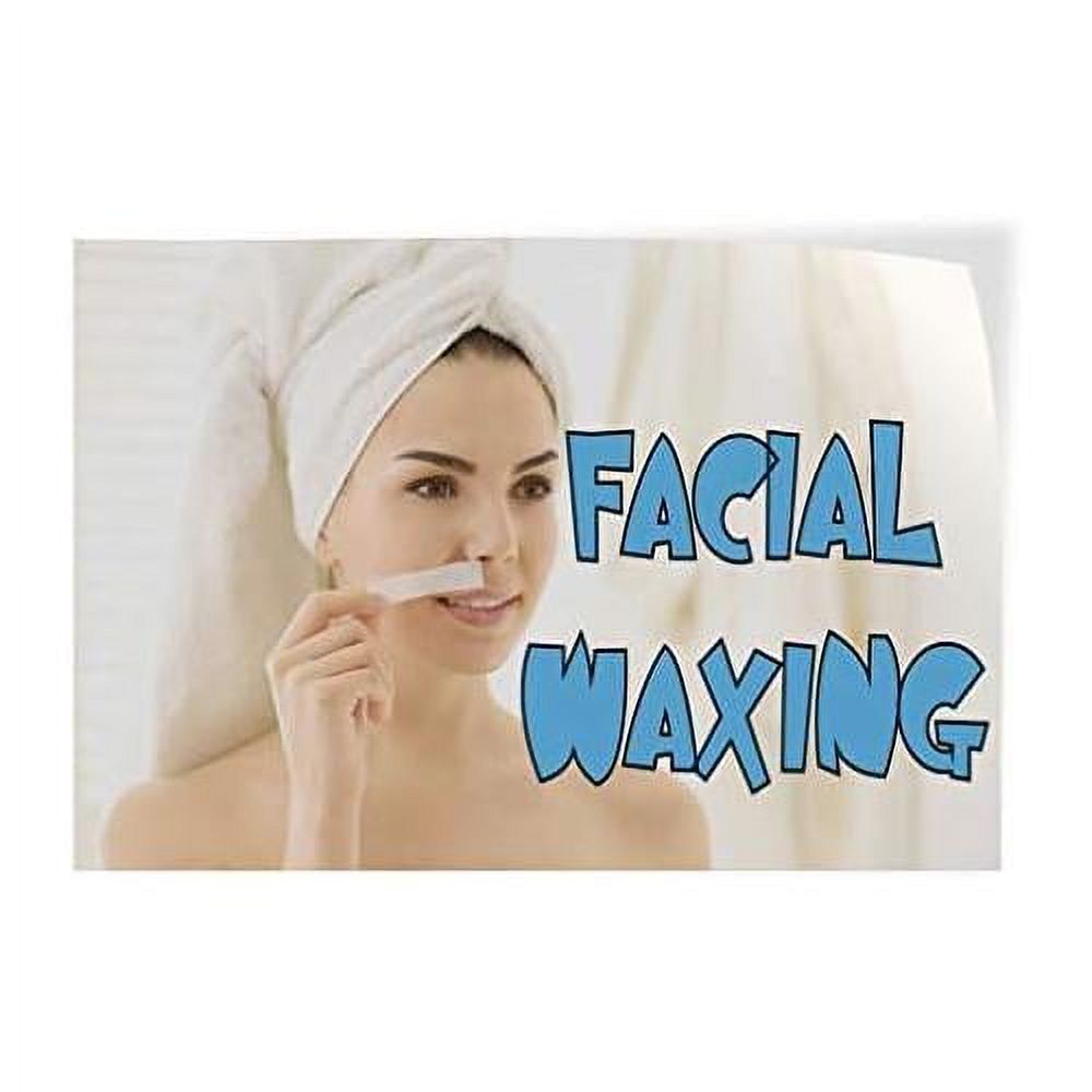 Waxing Indoor Store Sign Vinyl Decal Sticker 8" - Walmart.com