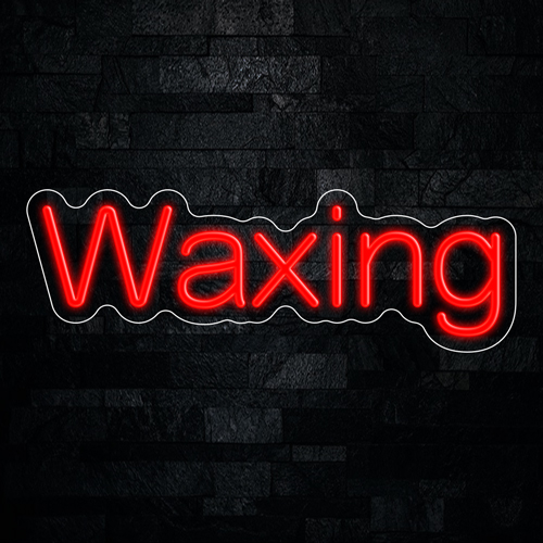 Waxing LED Neon Sign 21"L x 7"H #33532 - Walmart.com