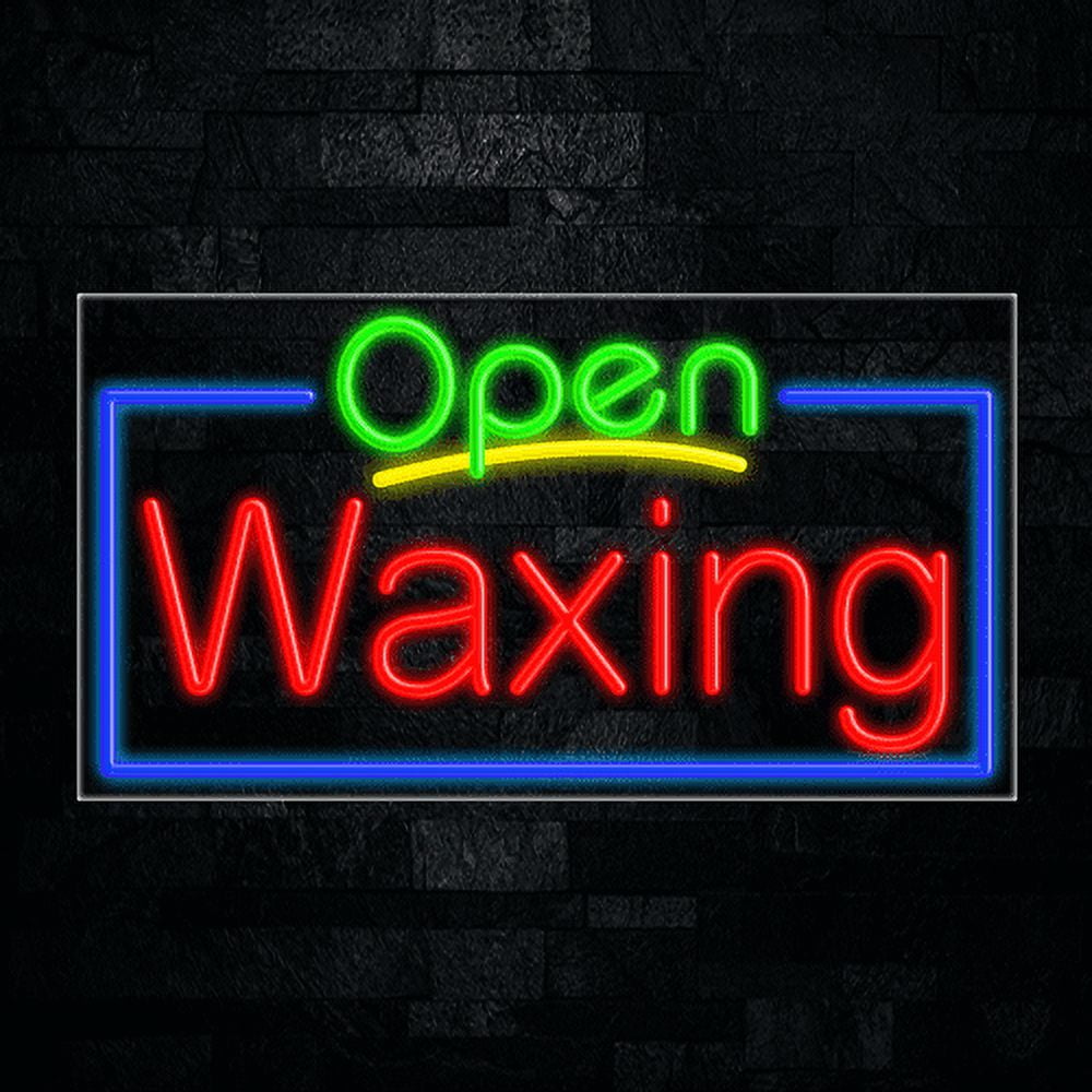 Waxing LED Neon Sign 33"L x 18"H #35414 - Walmart.com