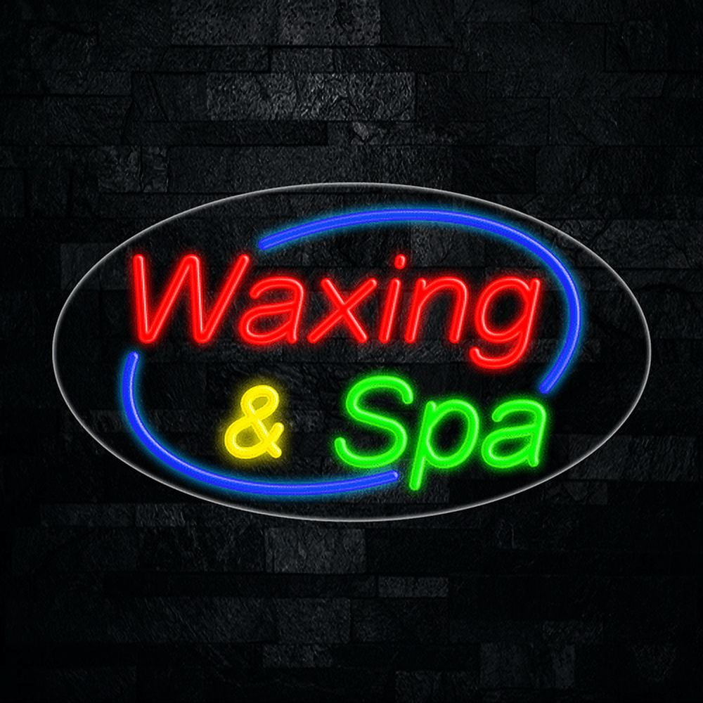 Waxing & Spa LED Neon Sign 28"L x 16"H #34614 - Walmart.com