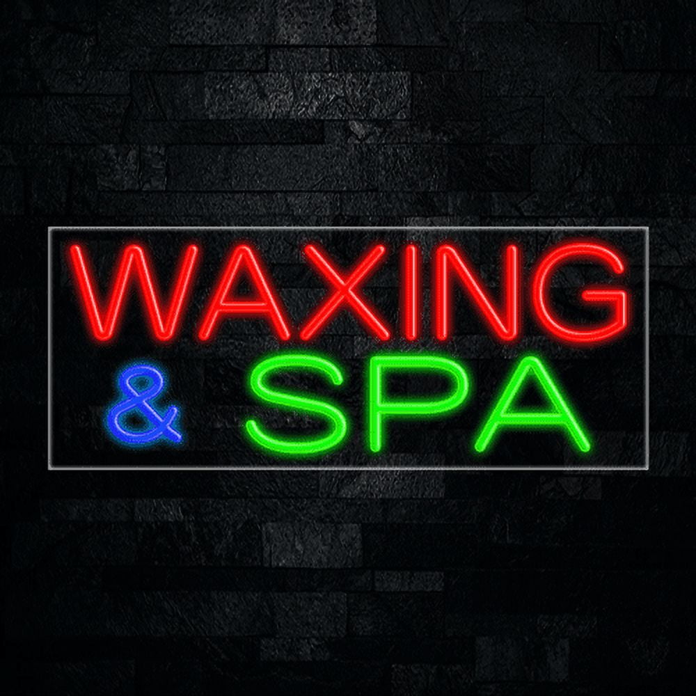 Waxing & Spa-LED Neon Sign 30"L x 12"H #31231 - Walmart.com