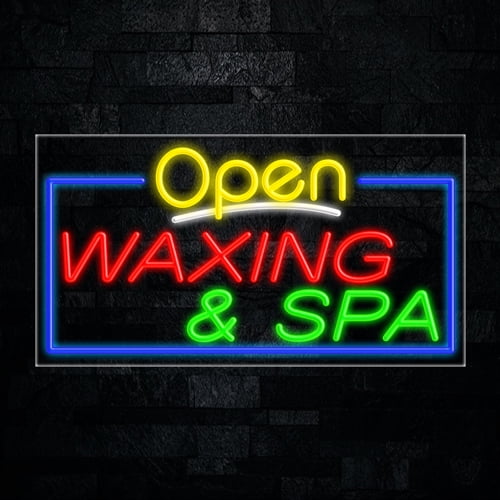 Waxing & Spa LED Neon Sign 33"L x 18"H #35905 - Walmart.com