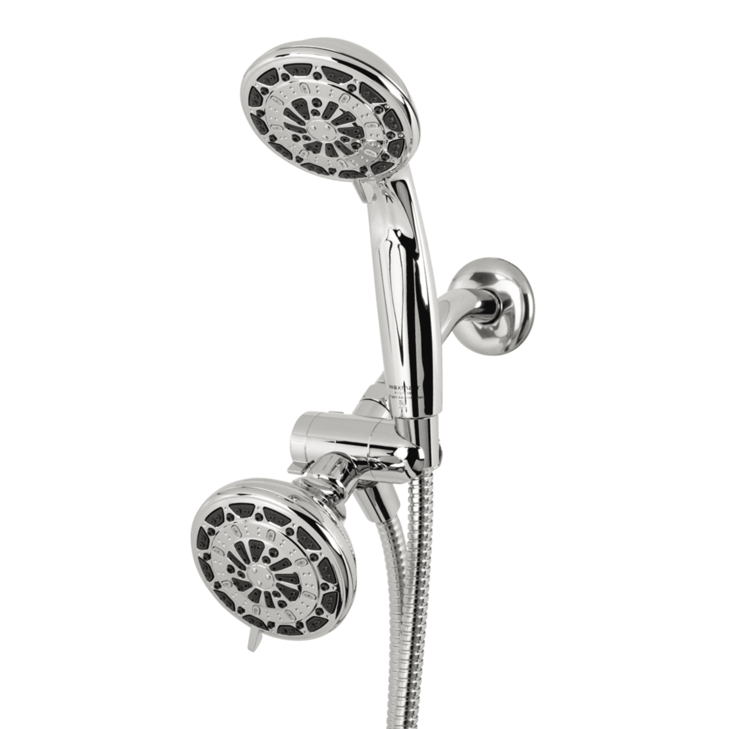 Waxman Combo Handheld/Fixed Shower Head w/ 6-Spray Settings, Chrome ...