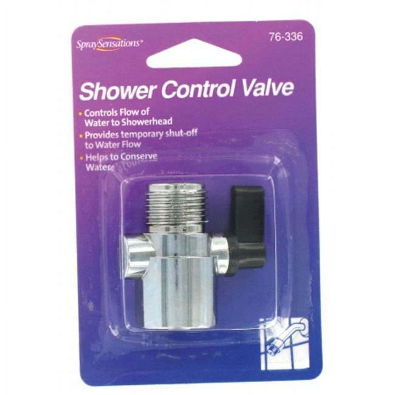 SHOWER FLOW CONTROL CHR (Pack of 1) - Walmart.com
