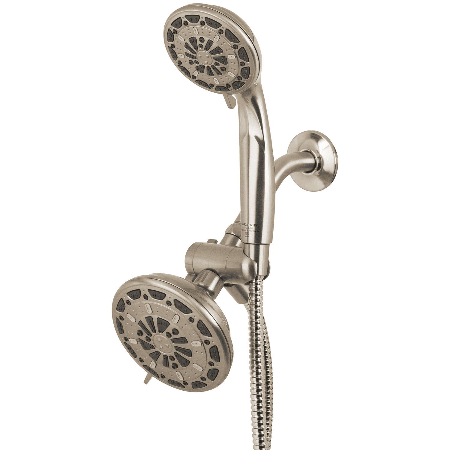 Waxman Premium Combo Fixed/Handheld Shower Head with 6 Spray Settings ...