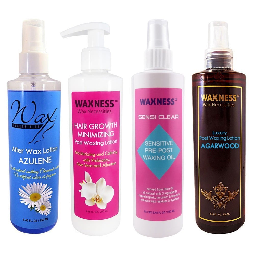 Waxness Pre Post Waxing Assortment Lotions and Oils Hair Growth ...