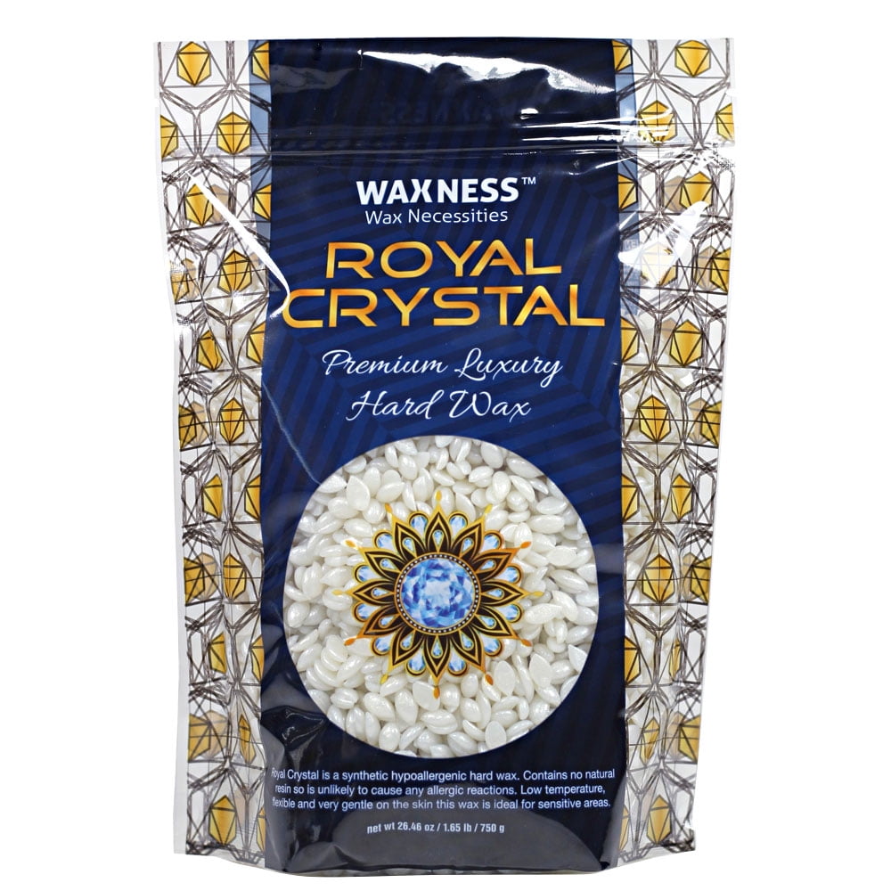 Waxness Premium Luxury Hard Wax Royal Crystal 1.65 lb, Hair Removal ...