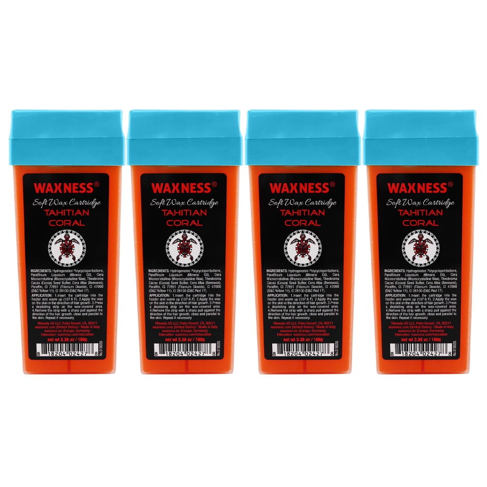 Waxness Soft Wax Cartridge Tahitian Coral 3.38 oz / 100 g Pack of 4 ...