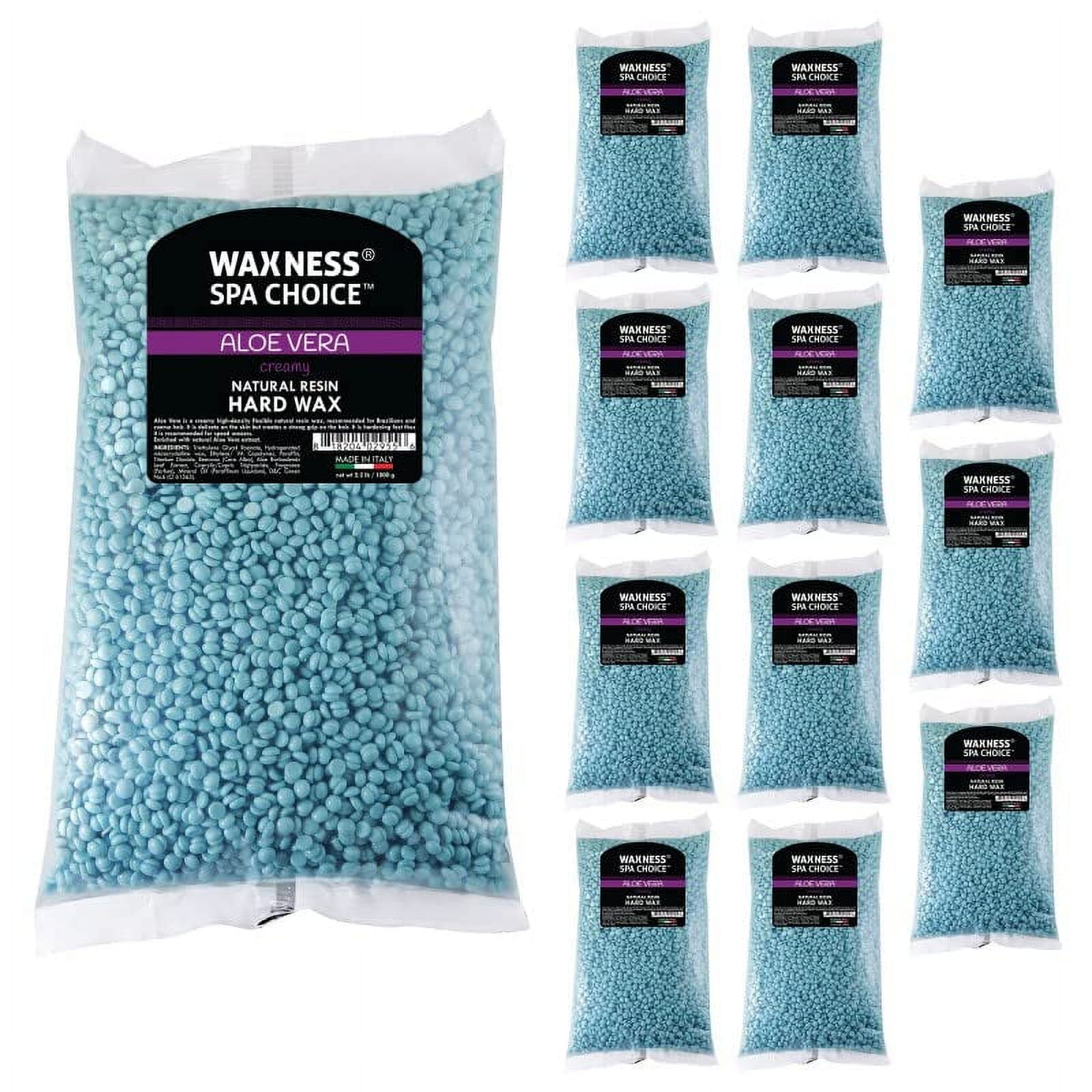 Waxness Spa Choice Aloe Vera Hard Wax Beads Bulk 26.4 lb / 12 kg ...
