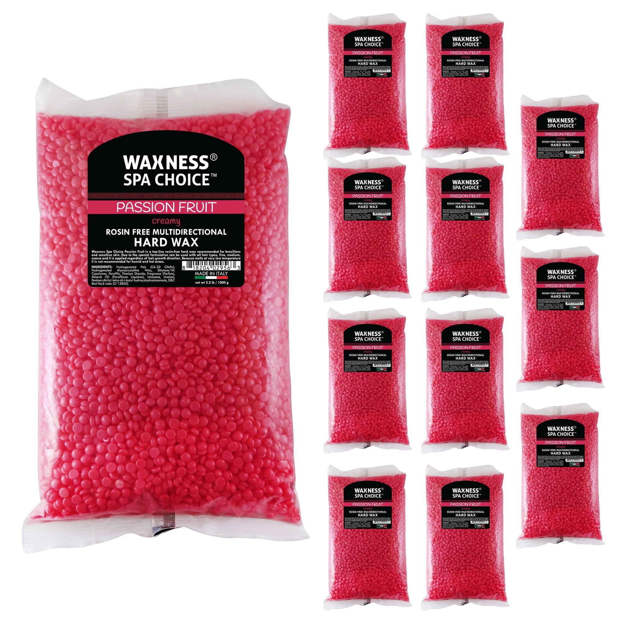 Waxness Spa Choice Rosin Free Multidirectional Hard Wax Beads - Passion ...
