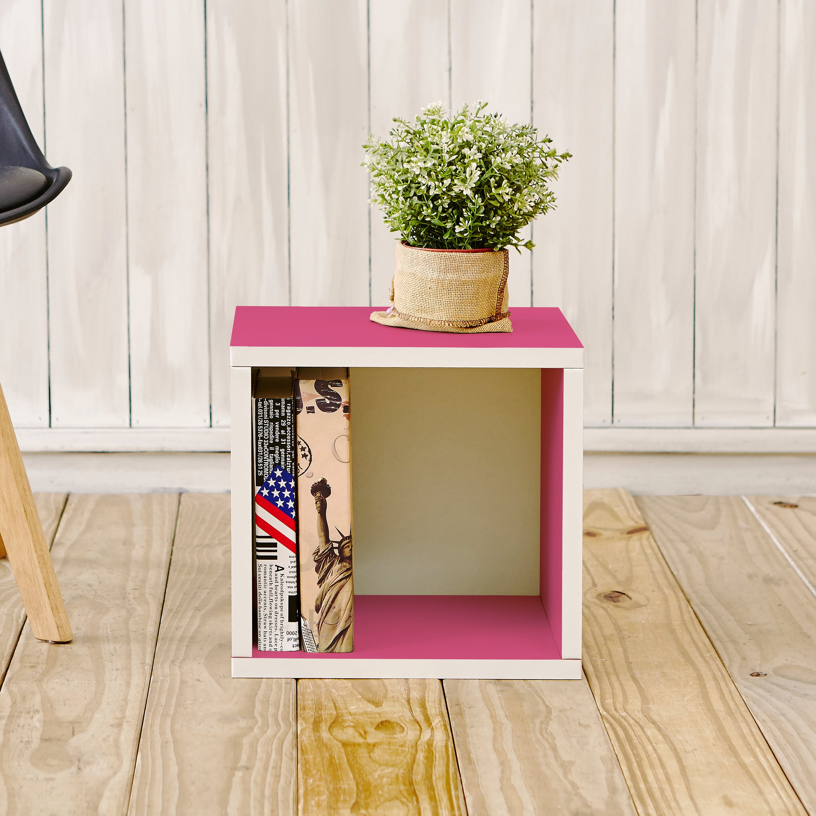 Way Basics Eco Stackable Storage Cube and Cubby Organizer, Pink ...