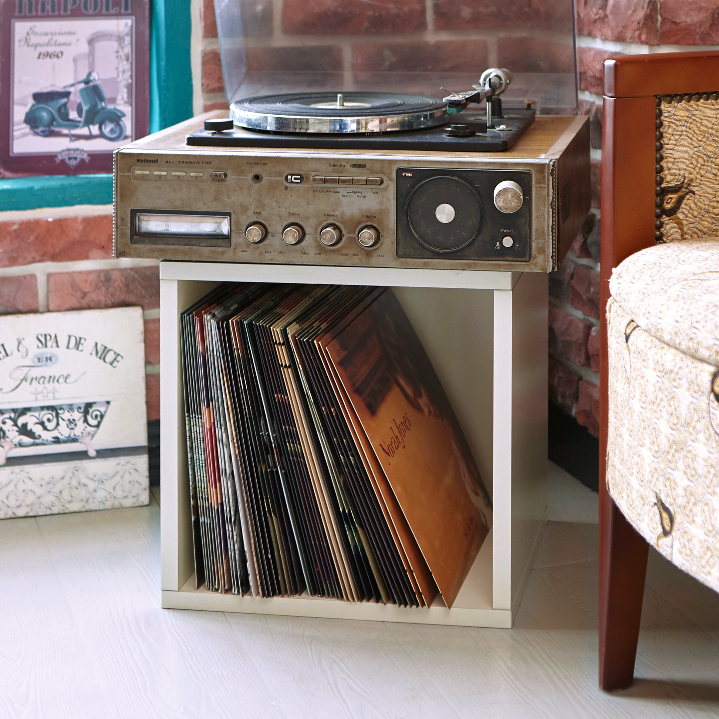 Way Basics Modular Box Shelves Square, Vintage Vinyl Record Storage ...