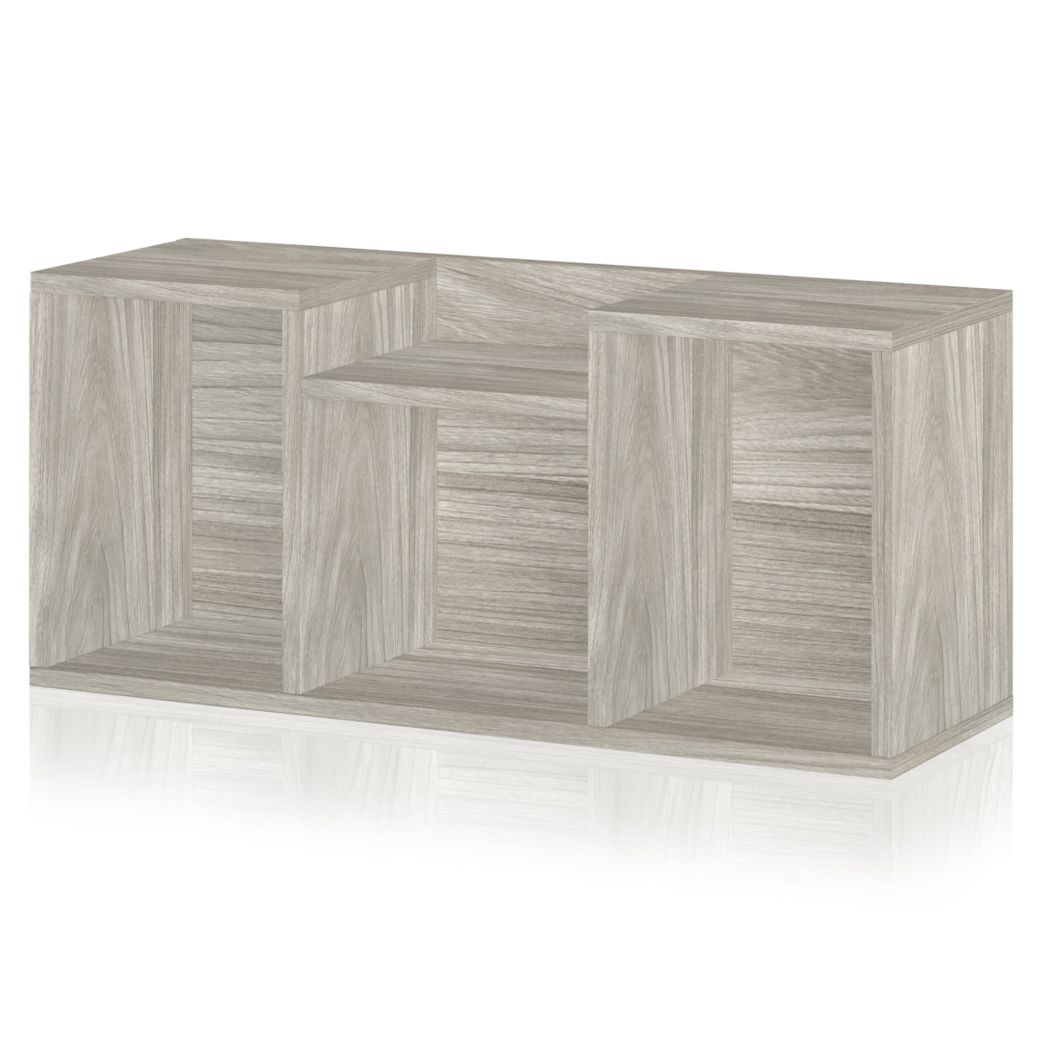 Way Basics Eco-friendly Cube Shelving Bookshelf, 3 Cubby Stackable ...