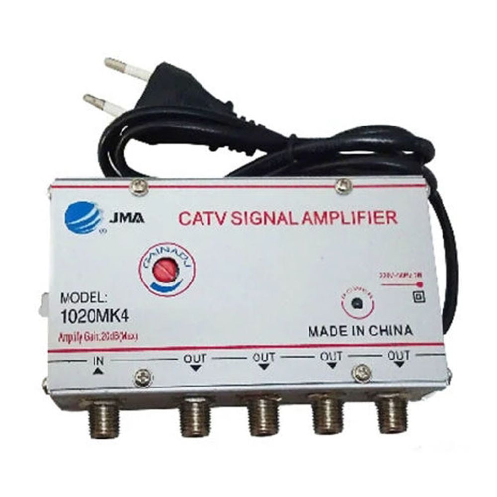 Way-CATV Cable TV Antenna Signal Amplifier, 20dB, VCR, Satellite ...