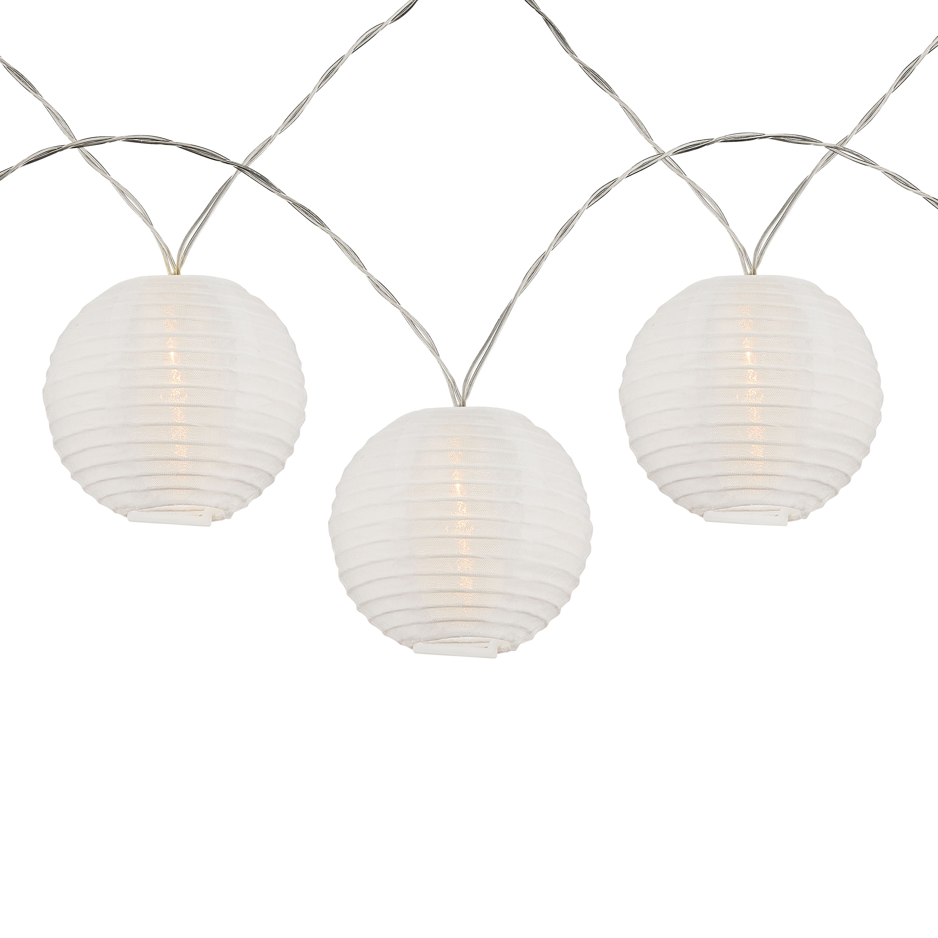 Way To Celebrate Warm White Battery-Operated LED Lantern Lights, 7.5 ft ...