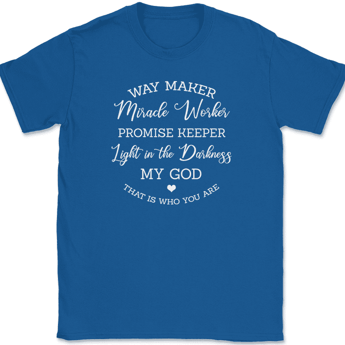 Way Maker Miracle Worker T-Shirt Christian Prayer Praise Jesus Christ ...