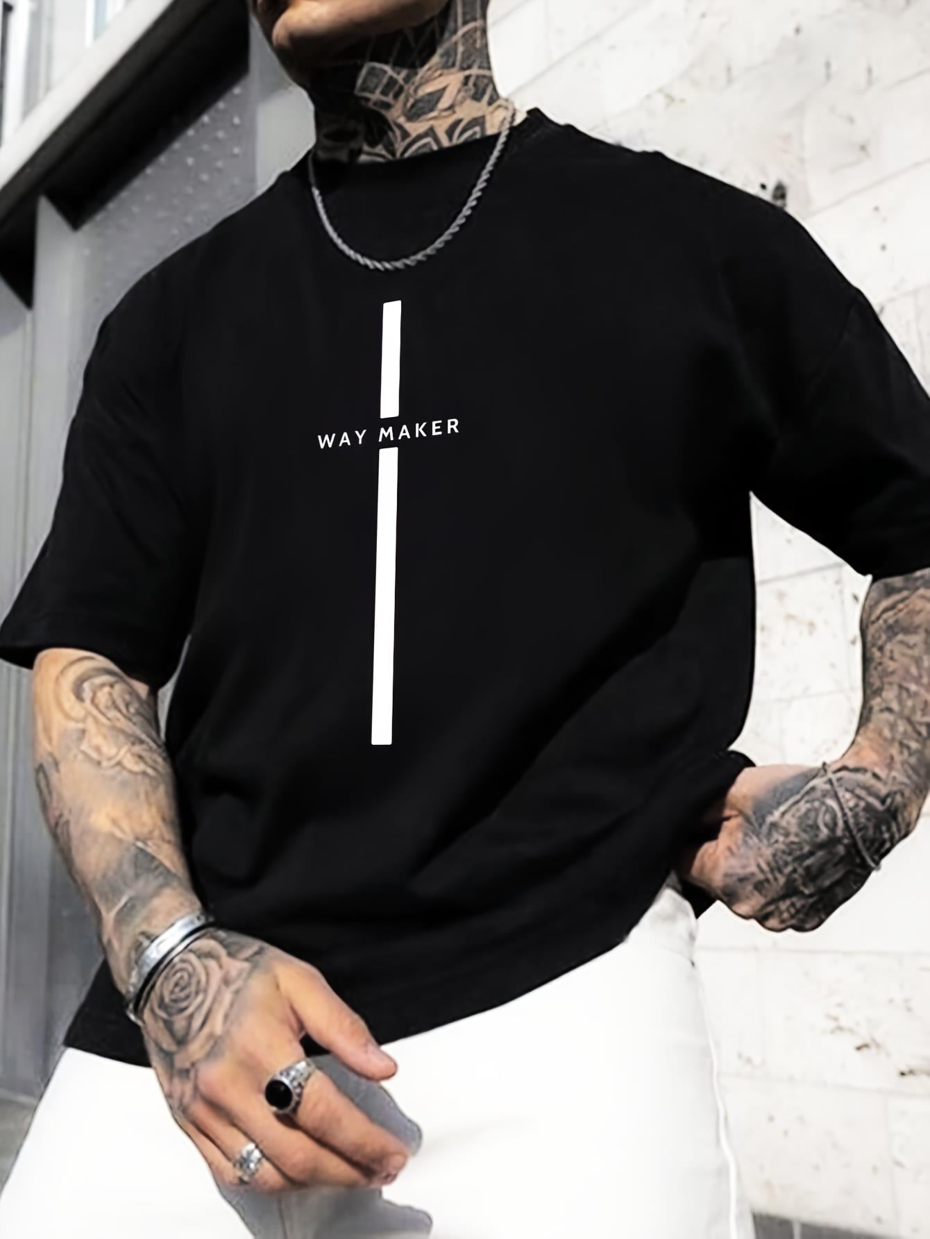 Way Maker Print Short Sleeve T-Shirts - Ultra-Comfy, Casual, Stretchy ...