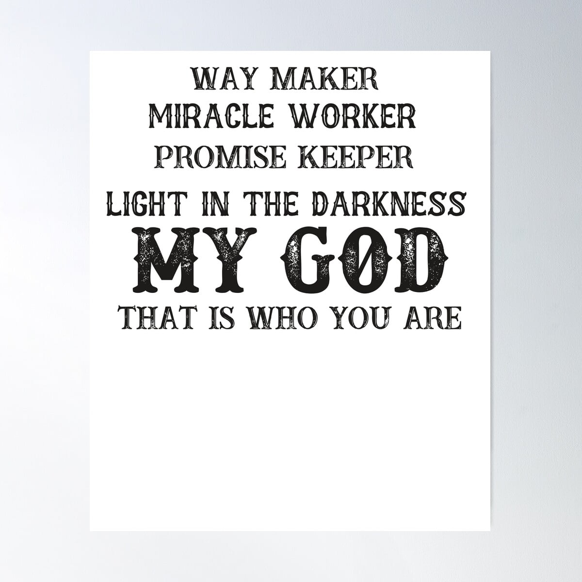Way Makes Miracle Worker Promise Keeper Light In The Darkness My God ...