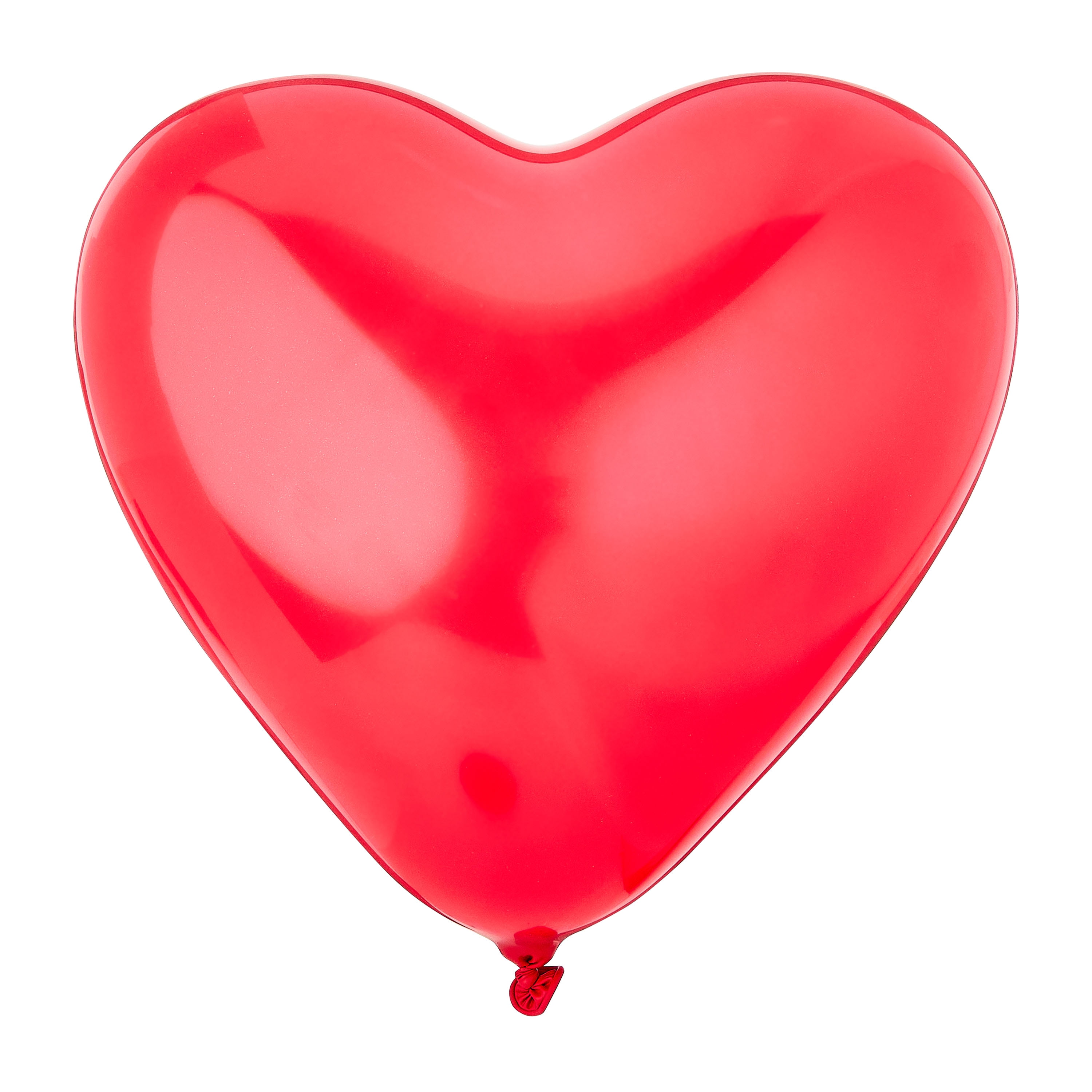 12" Red Heart Shaped Latex Balloons, 5 Pieces, by Way To Celebrate ...