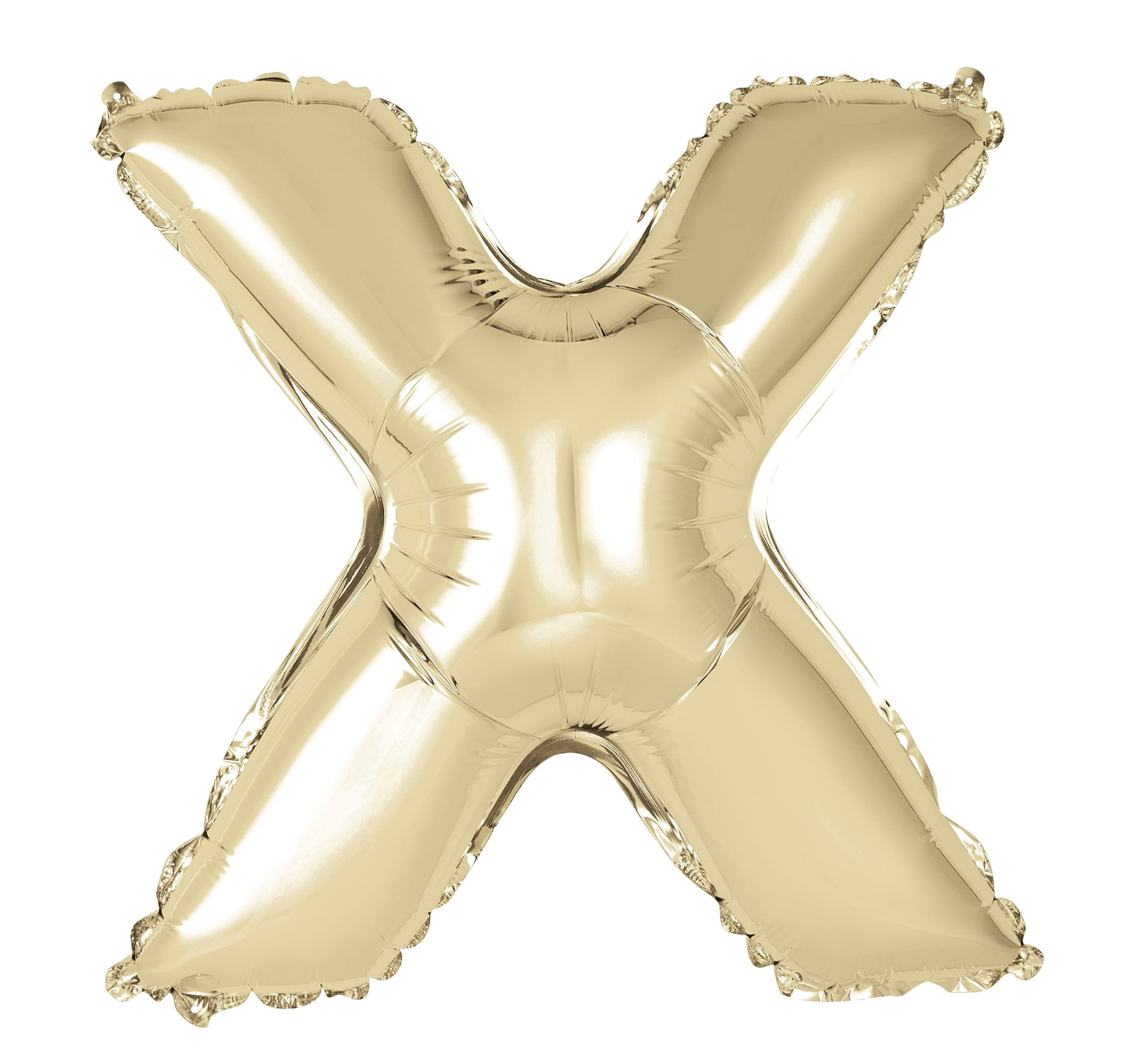 Way To Celebrate 14-Inch Gold Foil Letter X Shaped Balloon for Party ...
