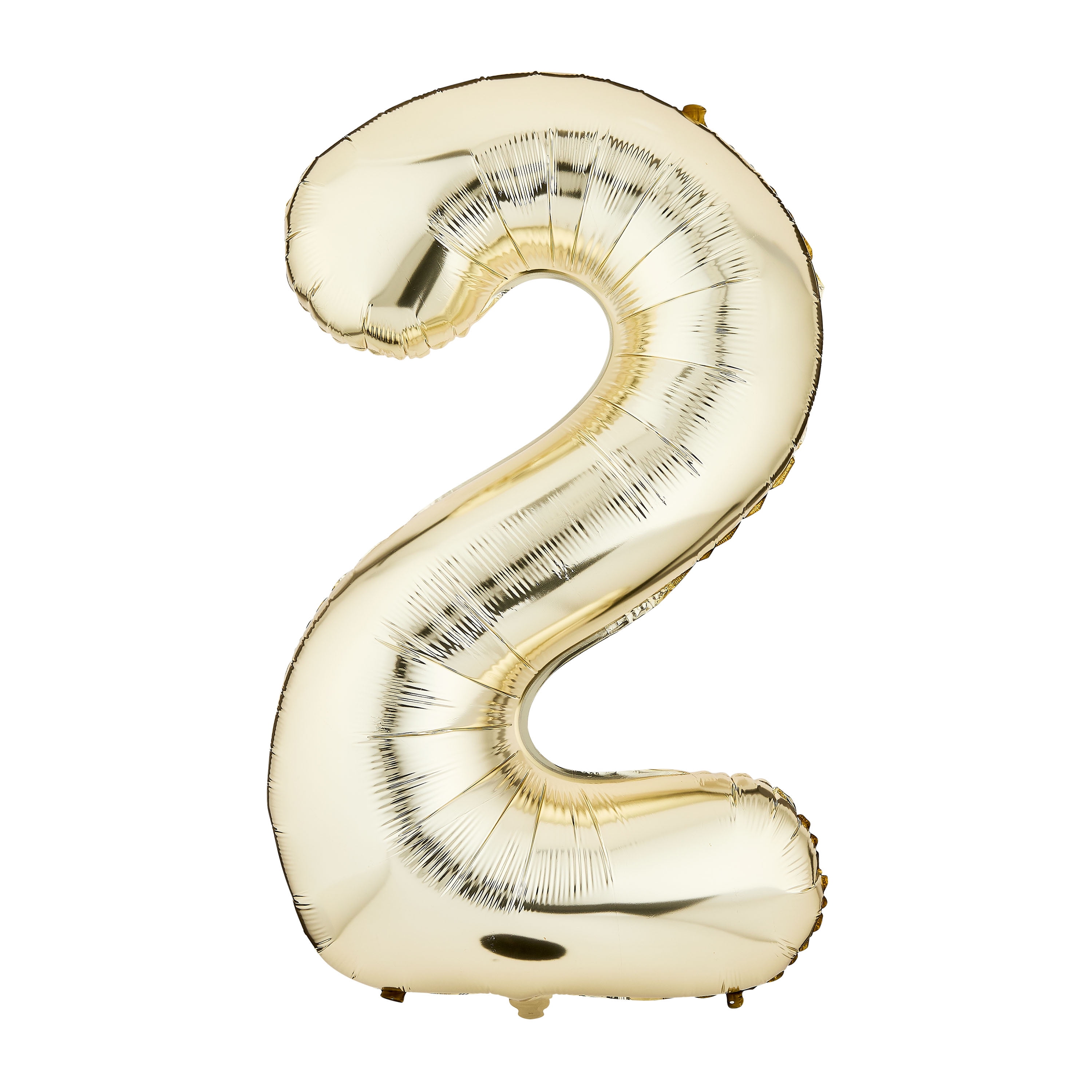34" Gold Number 2 Foil Balloon, by Way To Celebrate - Walmart.com
