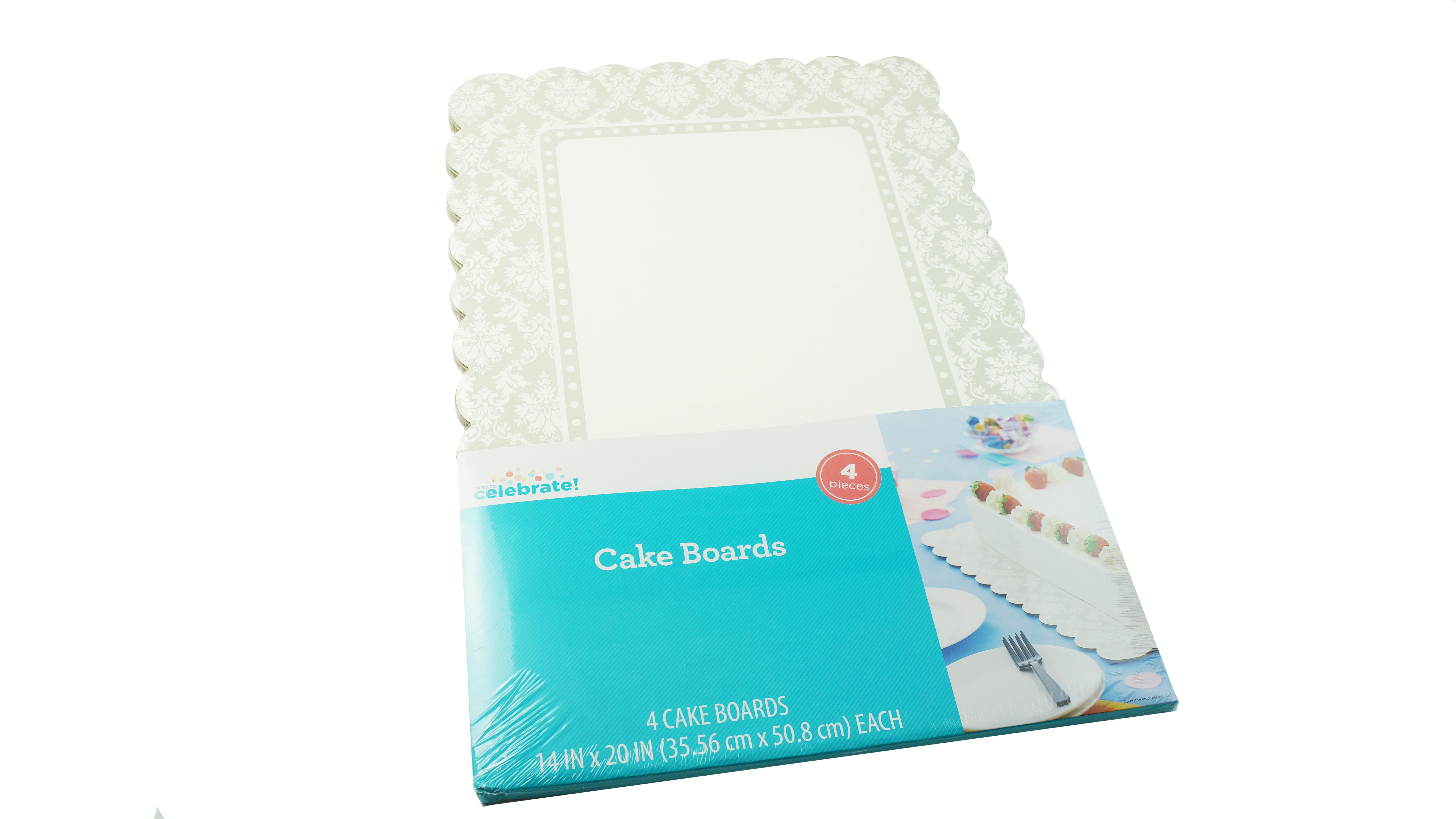 Way To Celebrate 4CT 14x20 Decorative Cake Boards for Dessert Display ...