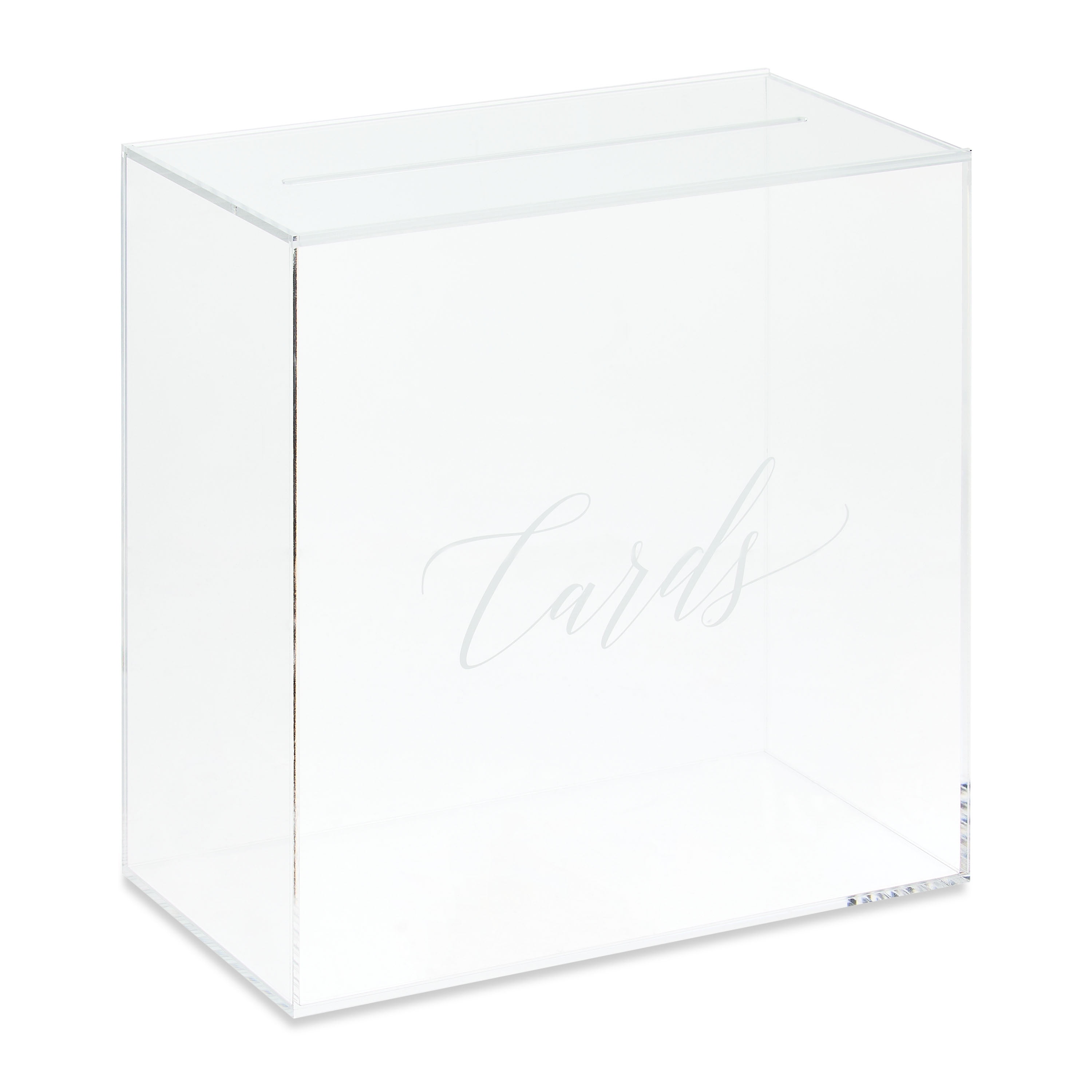 Clear Acrylic Card Box with Slot, by Way To Celebrate - Walmart.com