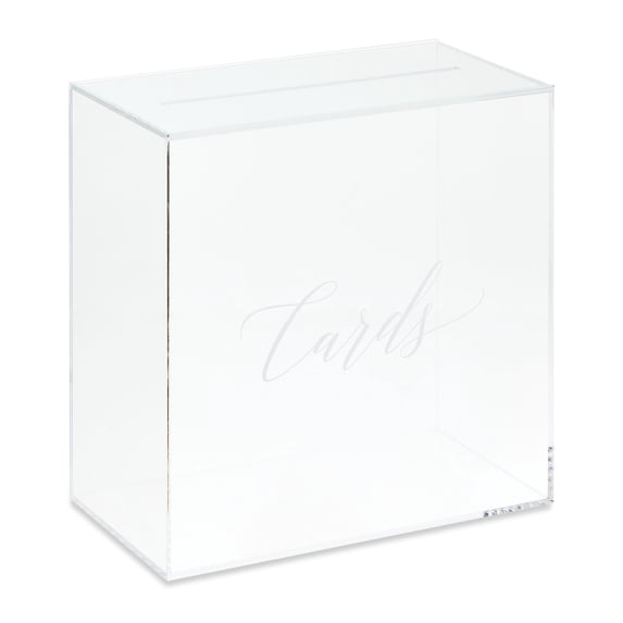 Clear Acrylic Card Box with Slot, by Way To Celebrate - Walmart.com