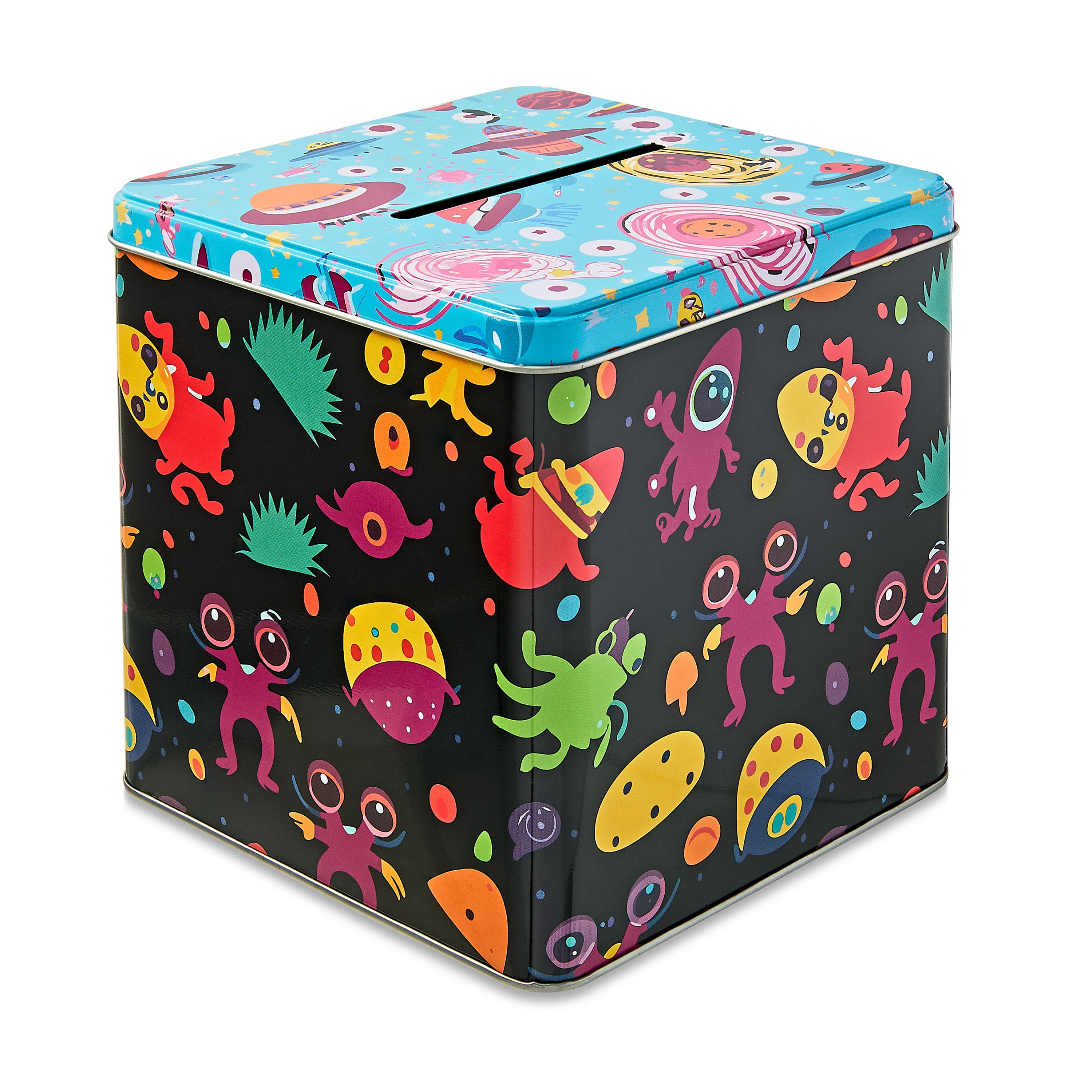 Valentine's Day Aliens Tin Mailbox, by Way To Celebrate - Walmart ...