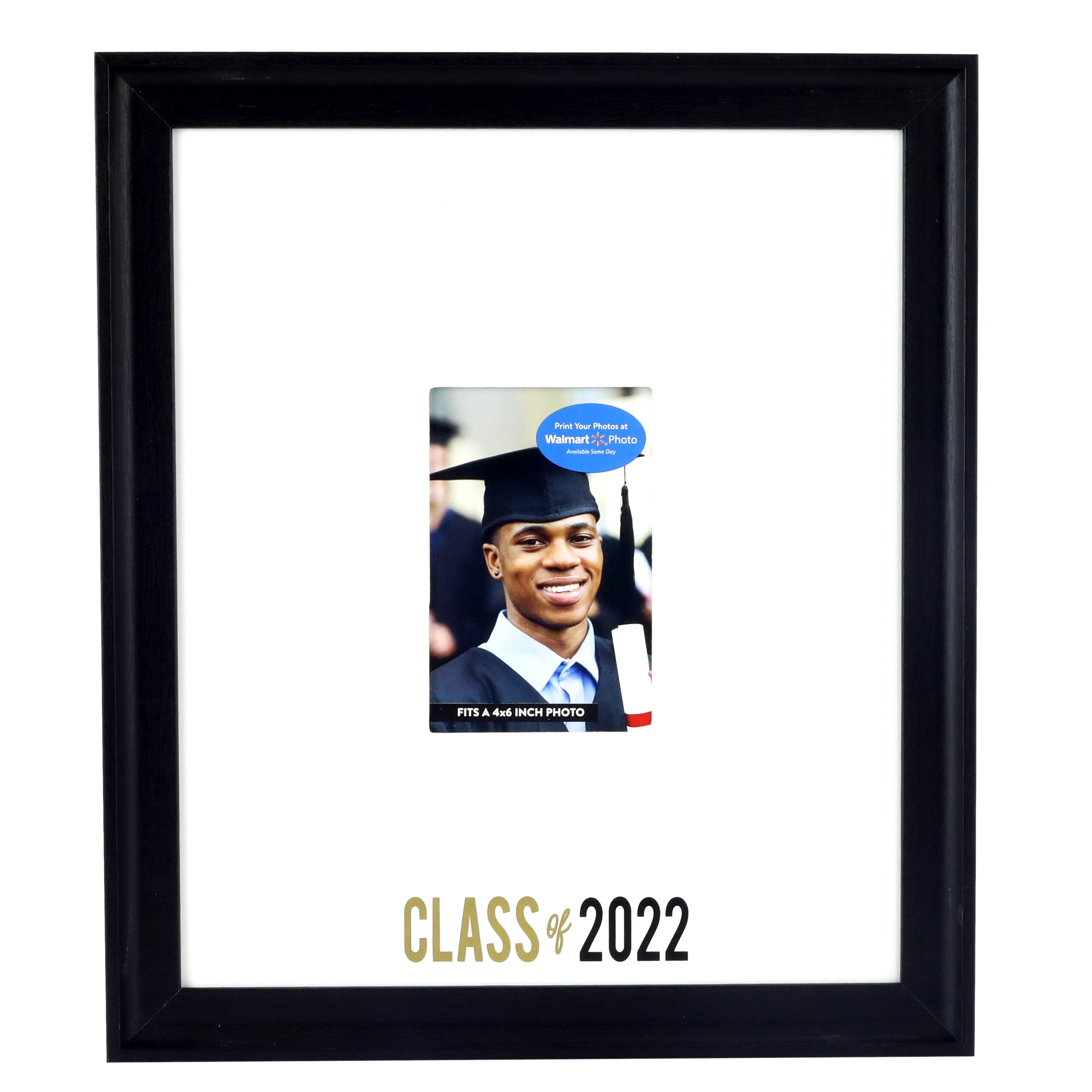 Way To Celebrate Graduation Autograph Picture Frame Black Wood Holds ...
