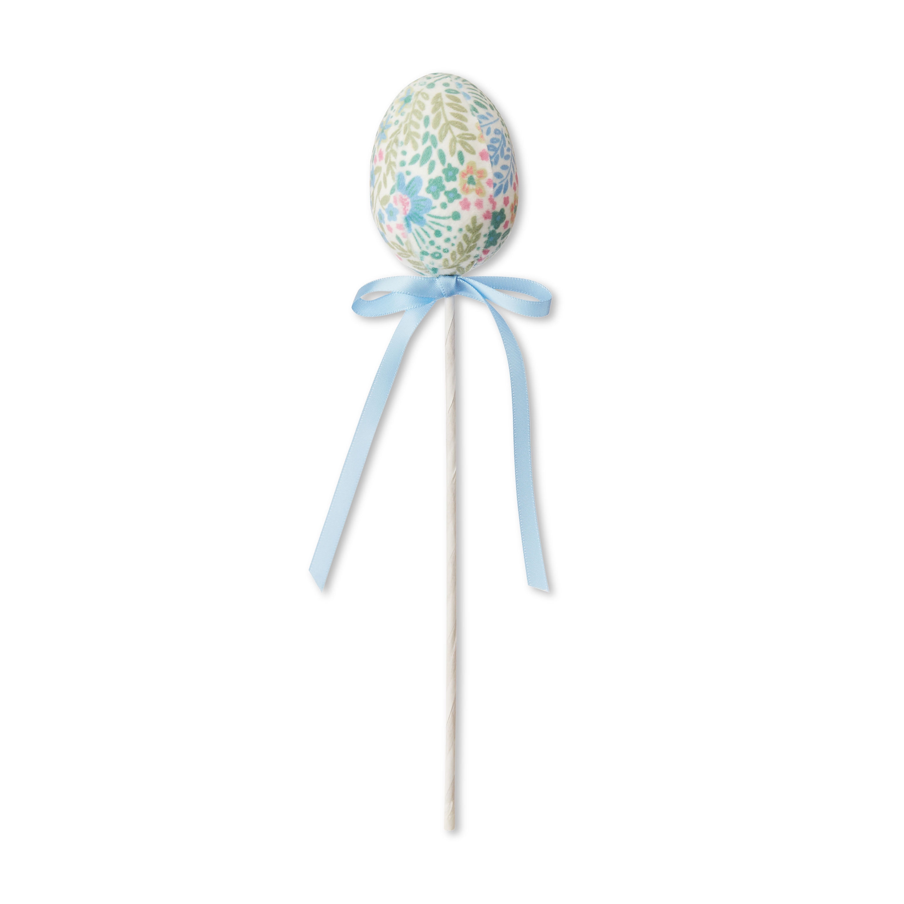 Easter Multicolor Floral Egg Decorative Pick, by Way To Celebrate ...